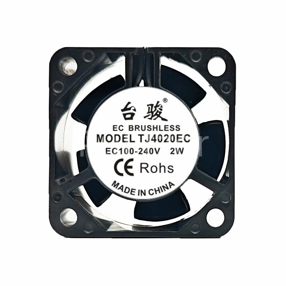 Охлаждающий вентилятор TJ4020EC 40*40*20 мм 2 Вт 8000 об/мин 100-240 В