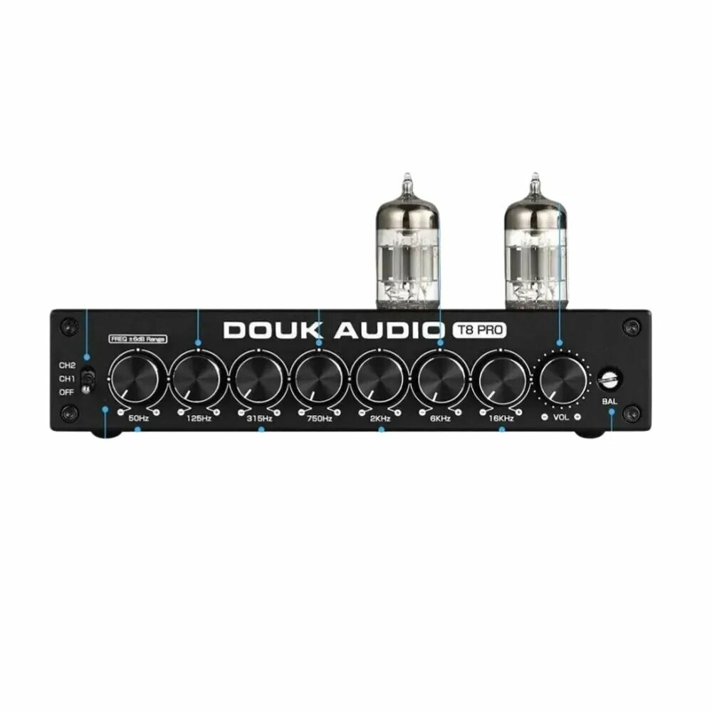 Douk Audio T8PRO высококлассный тубный предусилитель с балансными входом и выходом
