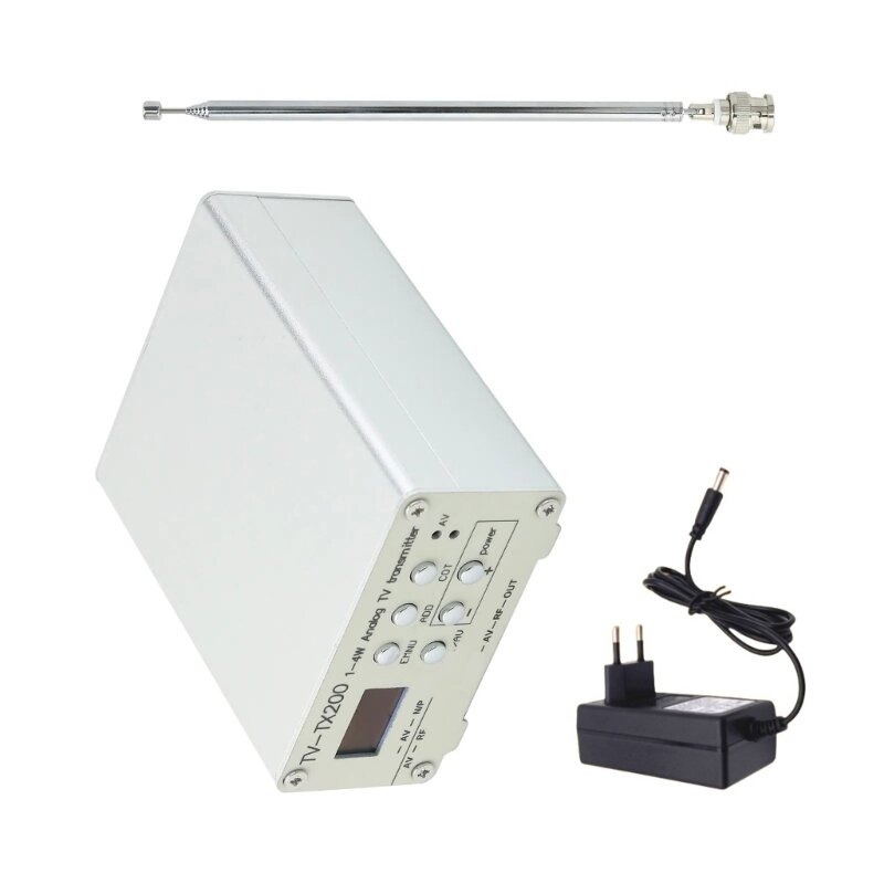 Аналоговые телевизионные Передатчики TV-TX200 VHF/UHF Поддерживают Входные Аналоговые сигналы Передатчики с Телескопическими Антенными аксессуарами