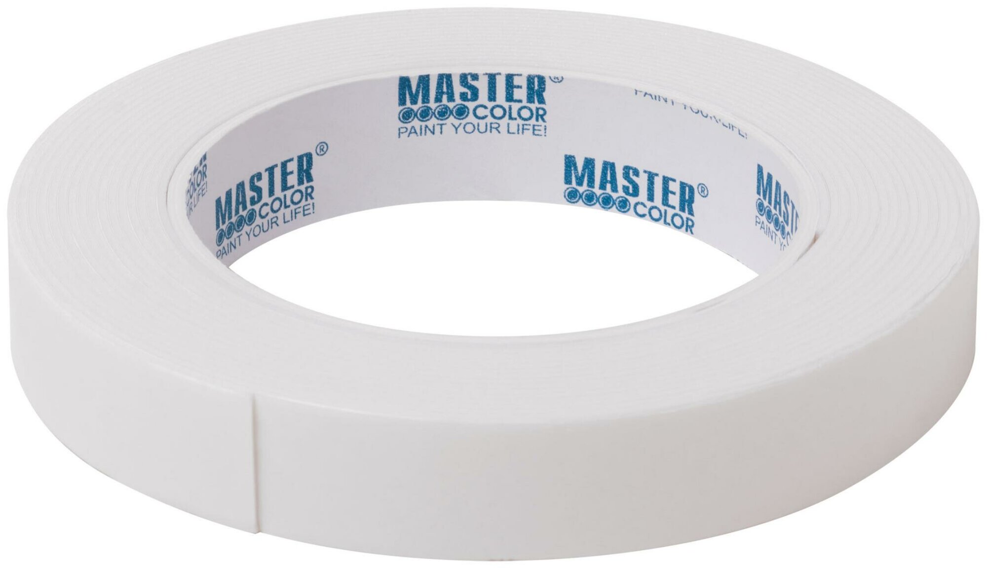 Лента клейкая двусторонняя для крепления зеркал Master Color Waterproof Power, 19 мм x 5 м, цвет бел