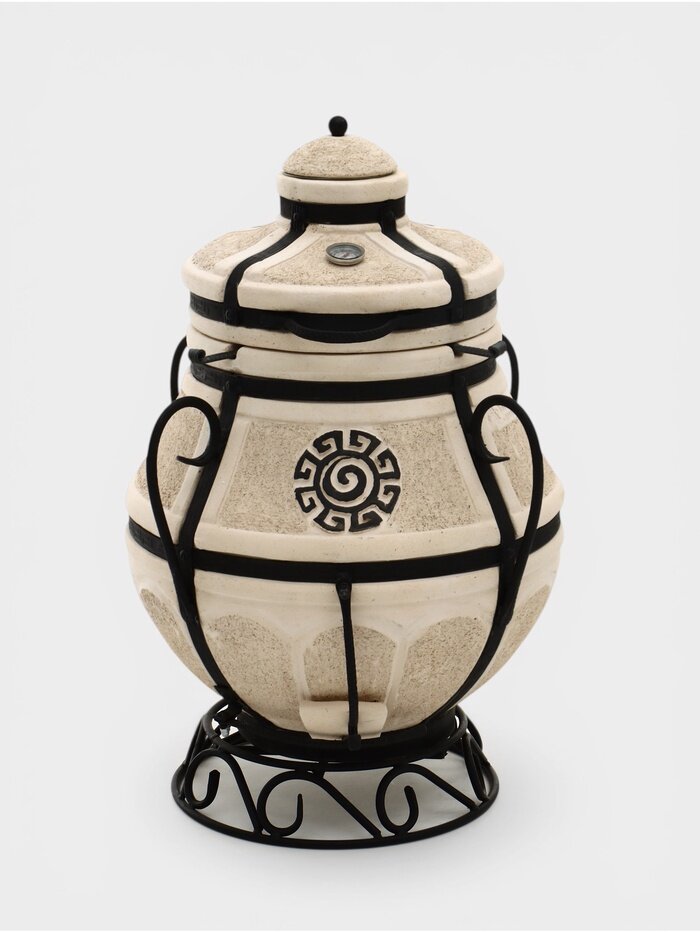 Тандыр «Сармат Аладдин» мини, 100 кг, 12 шампуров, кочерга, совок, керамика