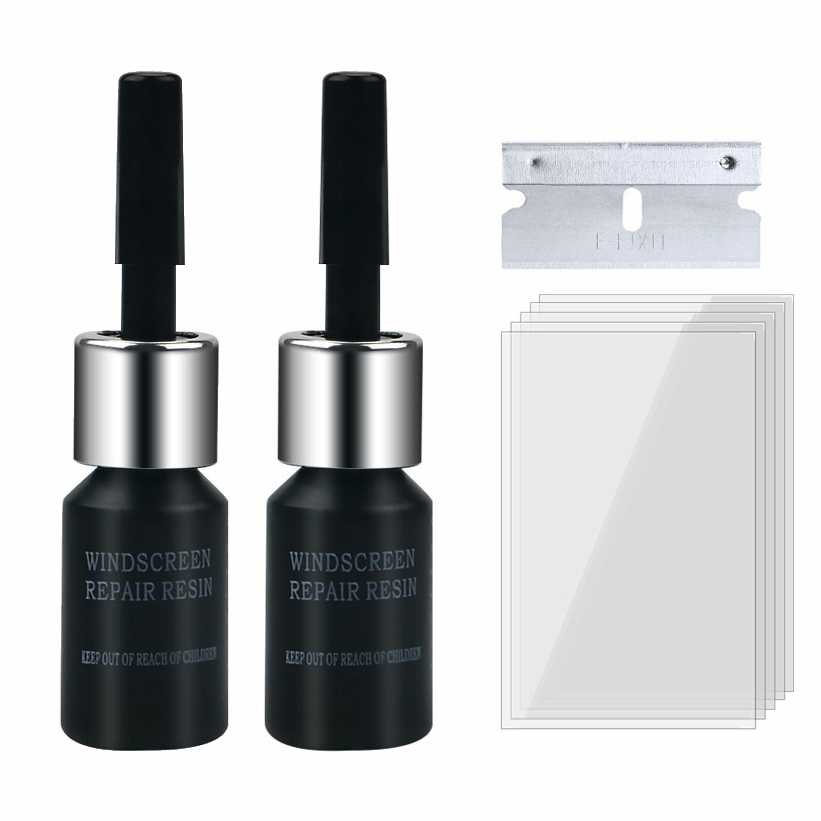 Набор для ремонта трещин на лобовом стекле с канифольным клеем