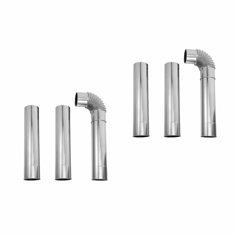 Комплект труб из нержавеющей стали для дымоходов печей и туристических палаток