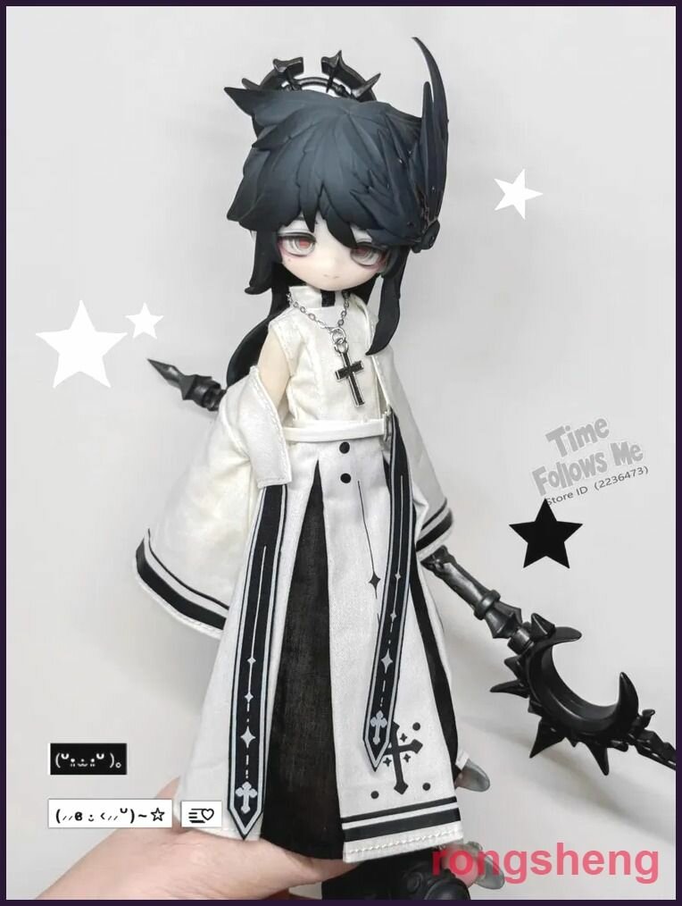 LEI-Doll 1/8 Кукла с шаровидными суставами BJD,(Lunar Lore) ,20cm, полный набор прически, одежды и аксессуаров, коллекционная, подарок для девочек