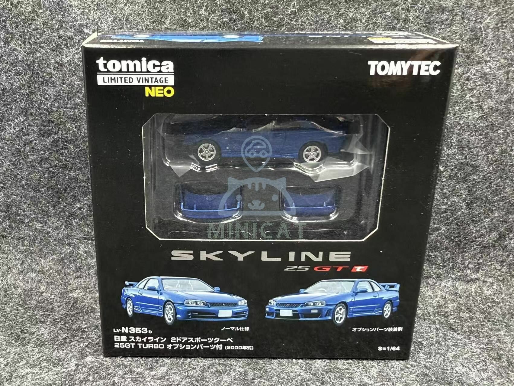 Машинка 2511 TOMYTEC 1:64 TLV LV-N353b Nissan 25GT-Turbo ER34 Blue 2000 Die-cast Alloy Model Collection Toy Children Gifts