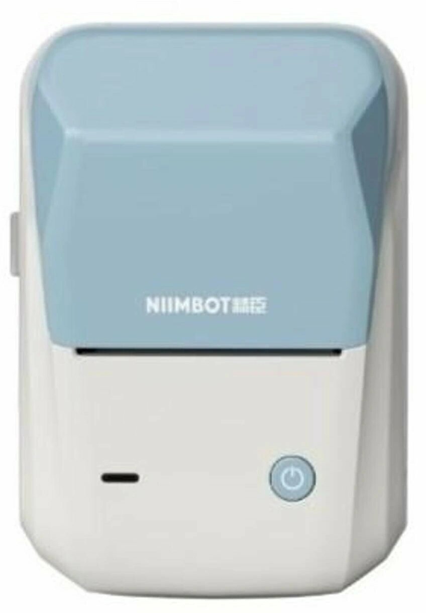 Принтер NIIMBOT "B1 Blue", термопечать, голубой, портативный