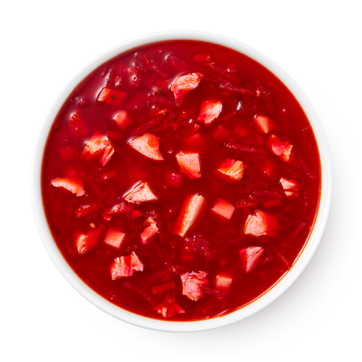 Борщ с курицей, большая порция, вакуумный пакет, 1000 г, от +2 °C до +6 °C