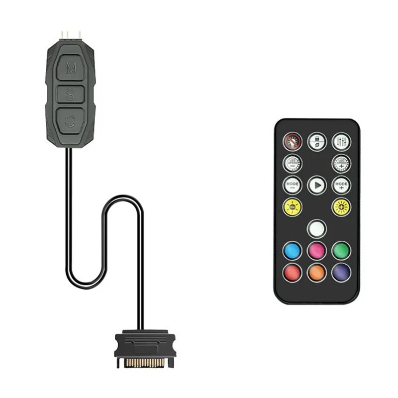 ARGB контроллер 5В 3-контактный SATA, черный