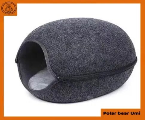 Круглое войлочное гнездышко для домашних животных, передвижной и моющийся крытый домик для кошек