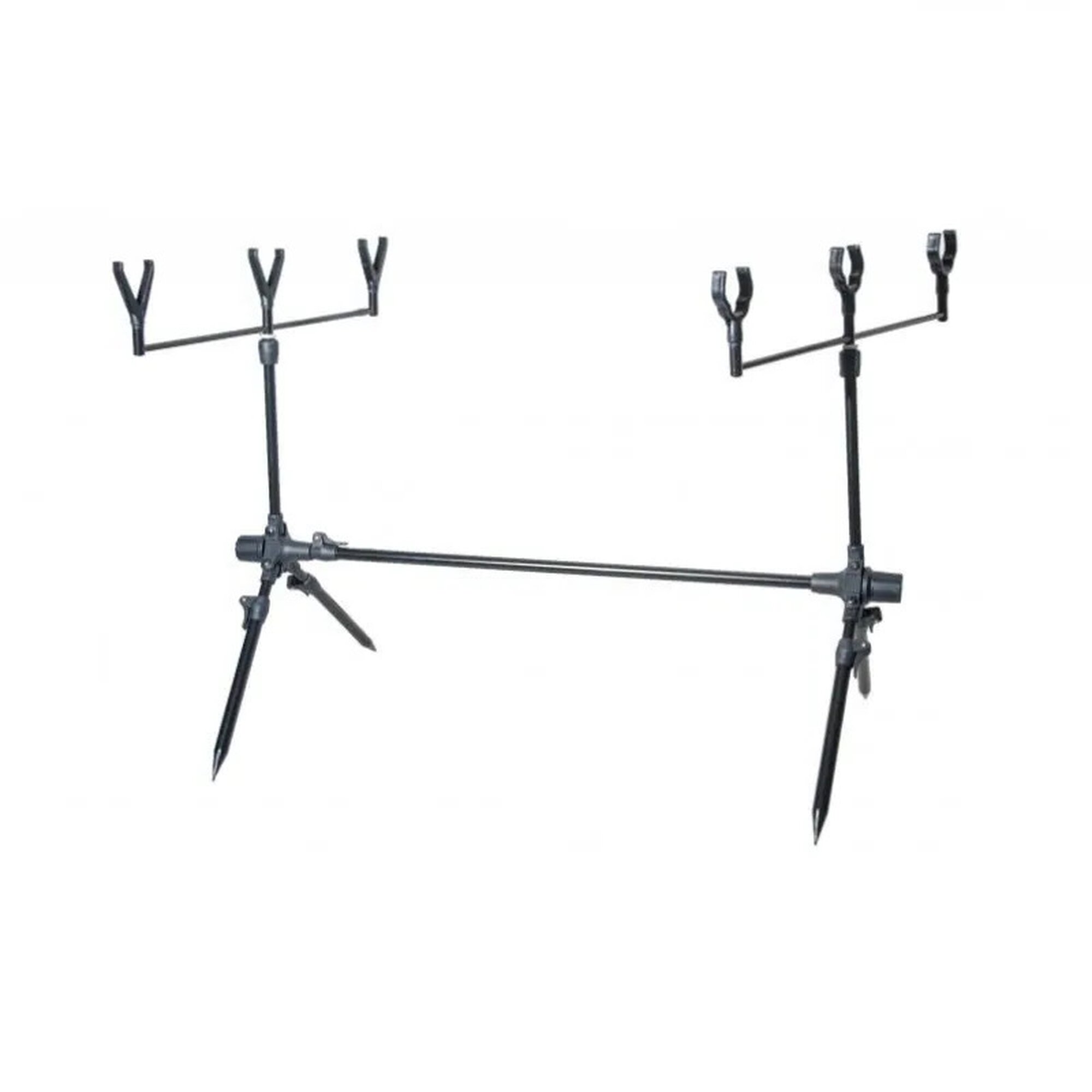 Под для рыбалки , род-под для удилищ, держатель для удочек, подставка для 3 удилищ. "Ушки" на резьбе.