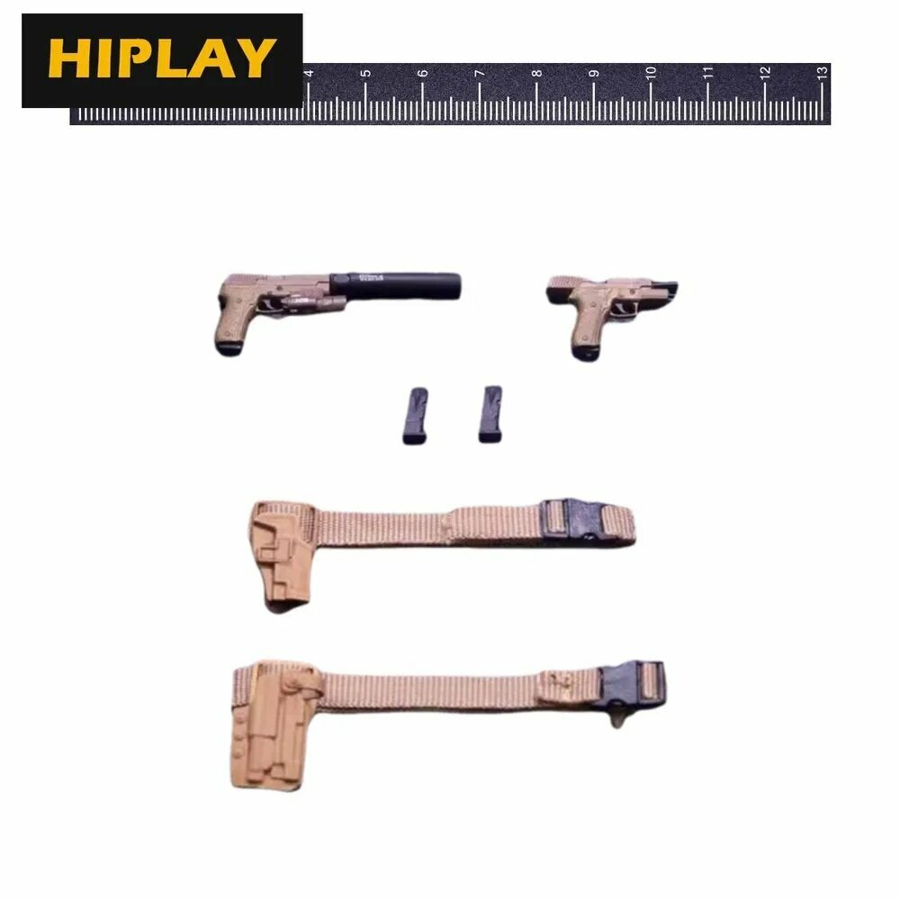 HiPlay HASUKI 1/12 Масштаб, Набор аксессуаров для оружия Песочный цвет, Для 6-дюймовой миниатюрной коллекционной фигурки WM-02A