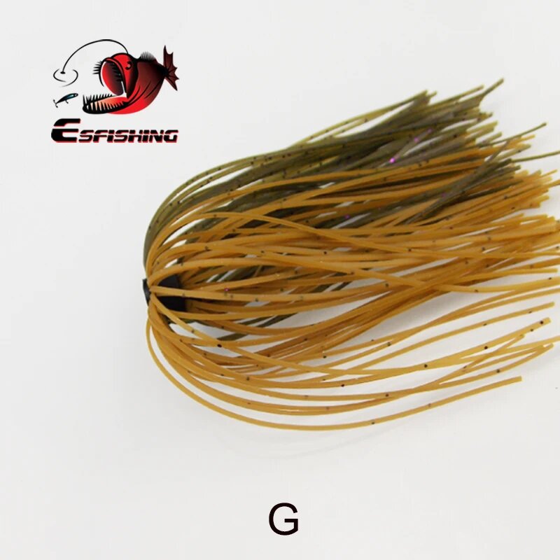 ESFISHING набор силиконовых юбок для приманок 5 шт.