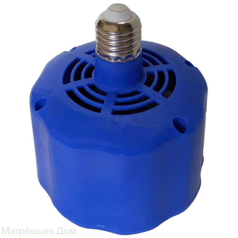 Тепловентилятор лампа 100-300w под патрон Е 27 с подсветкой, для обогрева курятника, поросят, животных