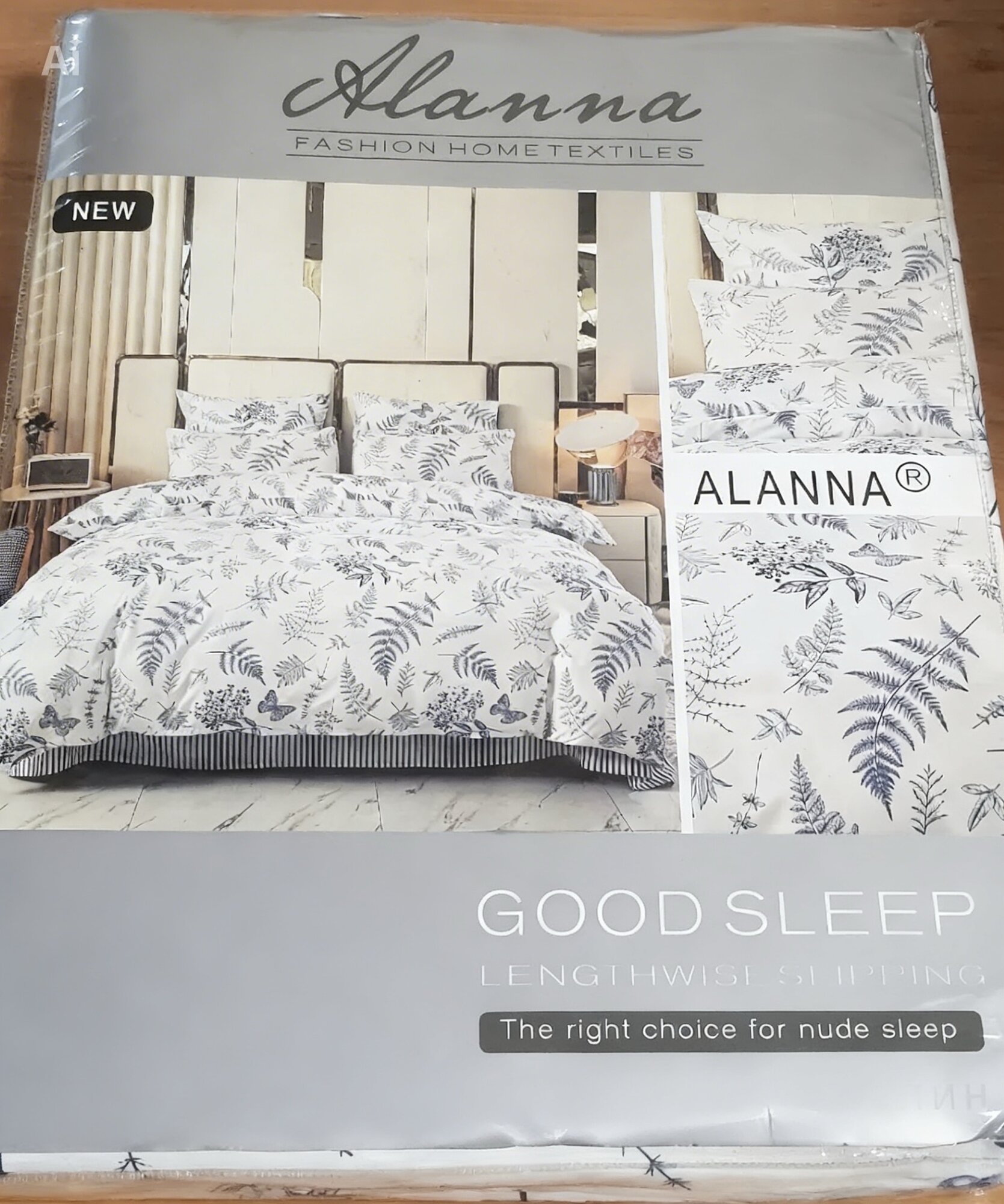 Alanna 1,5-комплект постельного белья, пододеяльник: 150×220 см  — 1 шт; простыня: 150×220 см  — 1 шт; наволочки