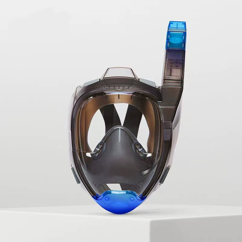 Взрослый маска для плавания с прозрачным синим цветом, размер S/M, улучшенная посадка, антизапотевшее стекло