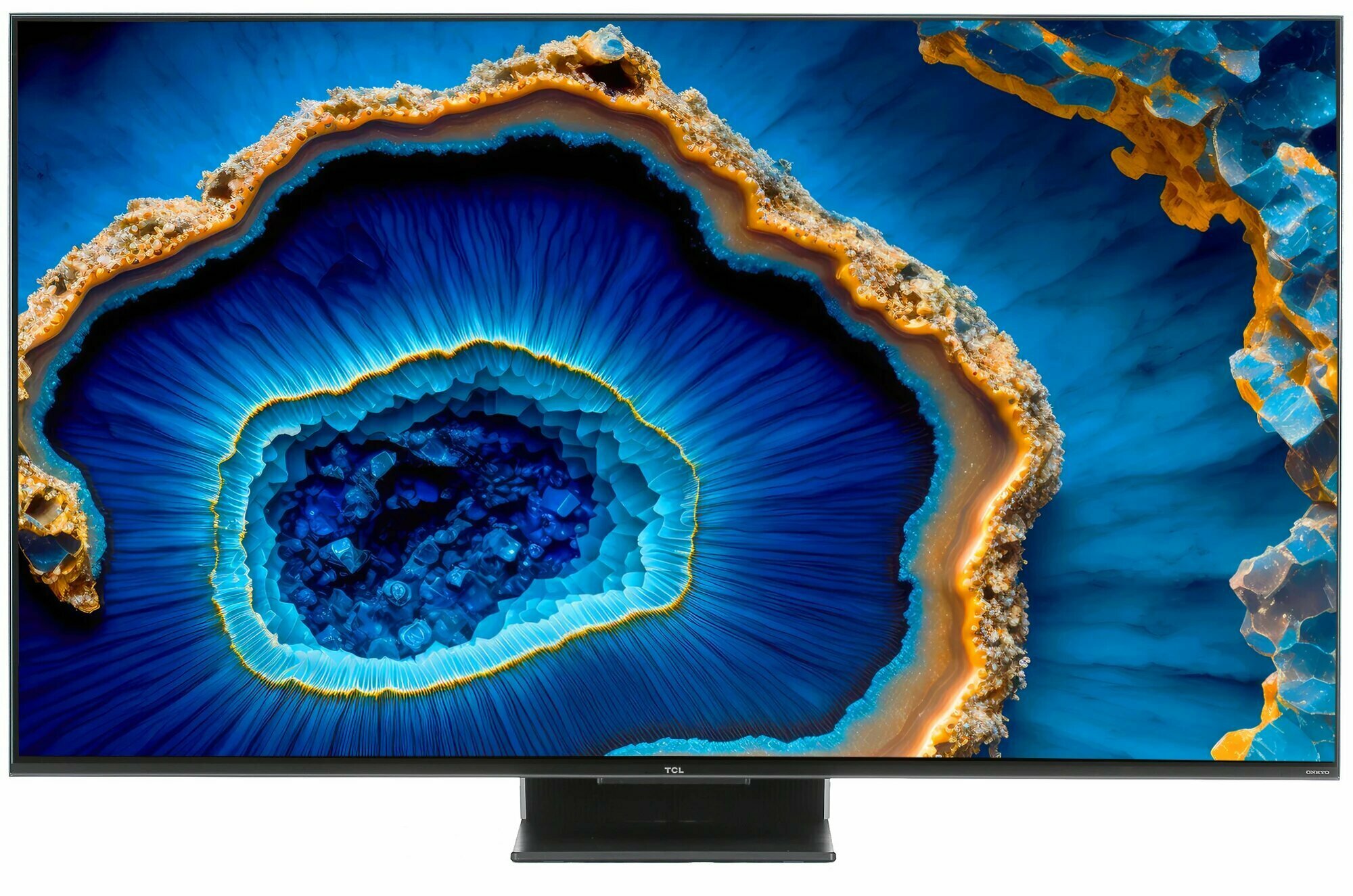 85" (216 см) LED-телевизор TCL 85С755, Mini LED, QLED, 4K UltraHD, Wi-Fi, 120 Гц, Google TV, черный