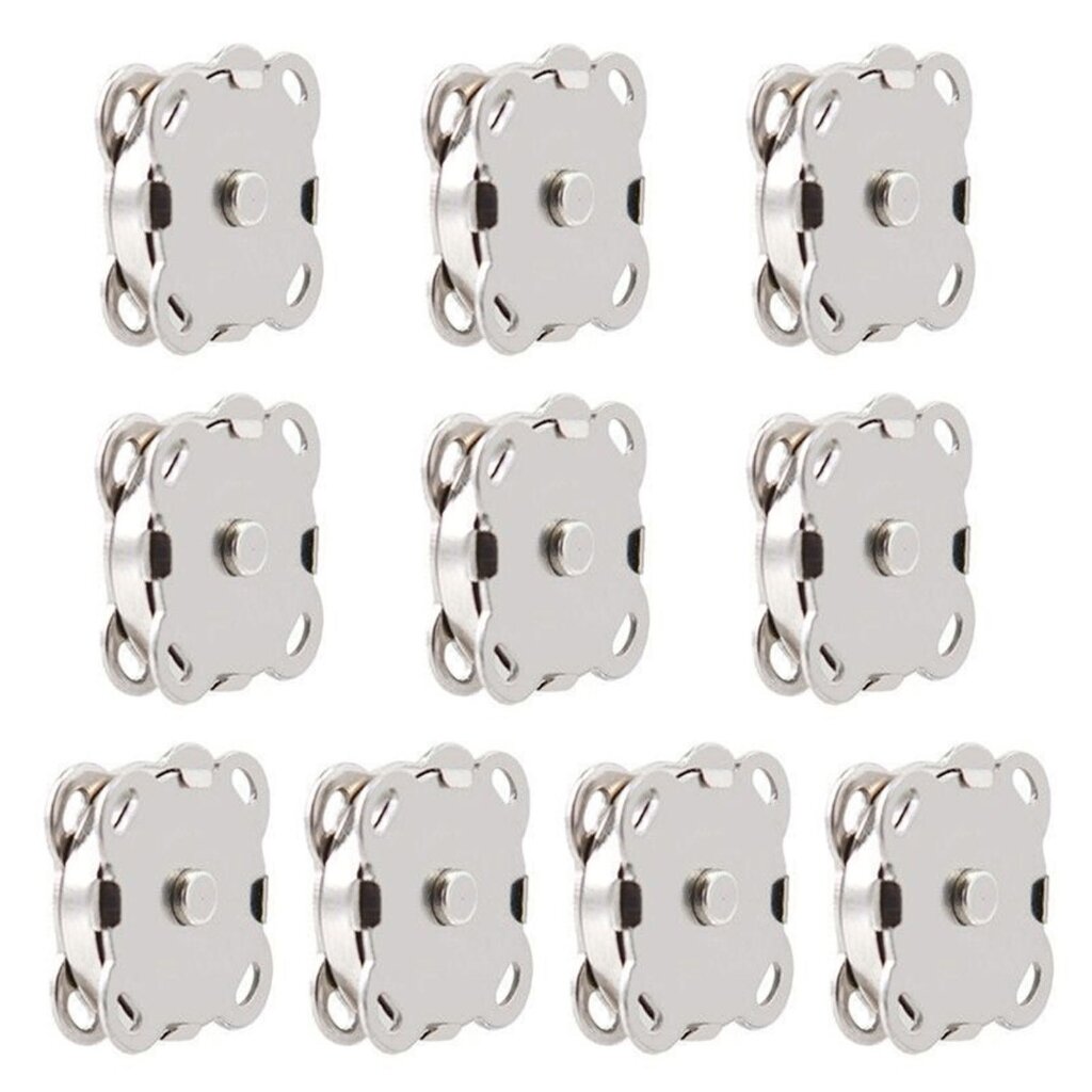 10шт Металлические Защелкивающиеся Магнитные Кнопки Магнитные Застежки для Одежды Сумки DIY Ремесла