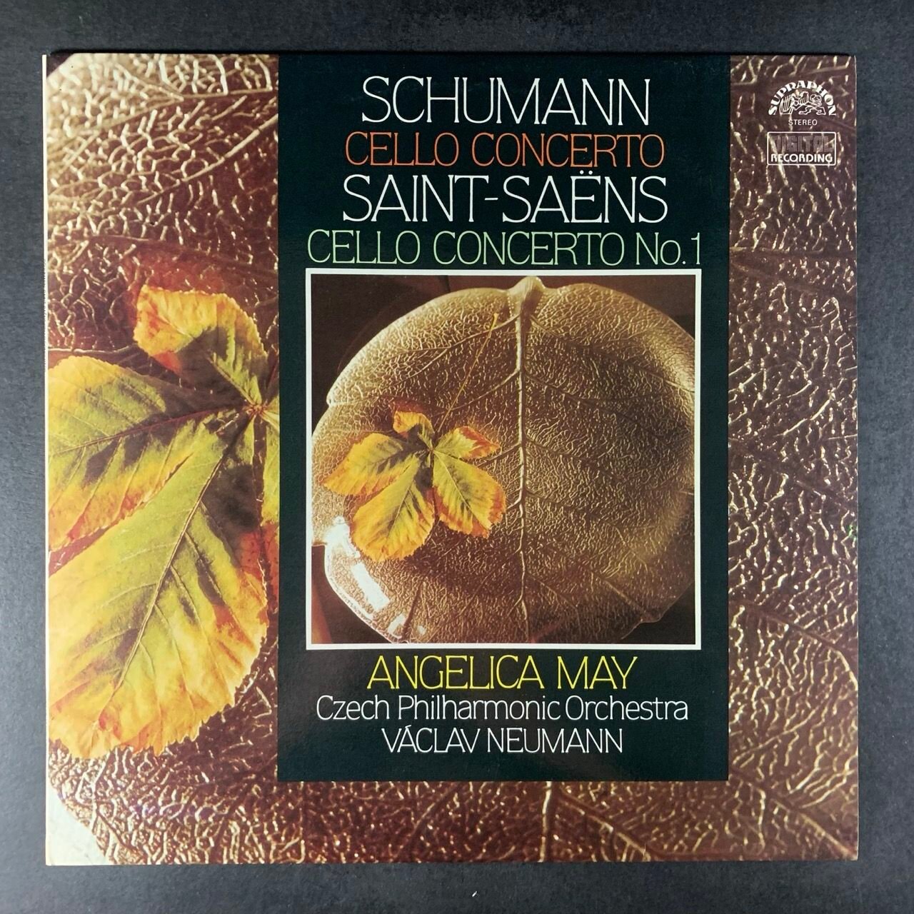 Schumann / Saint-Saens - Angelica May, Czech Philharmonic Orchestra, Vaclav Neumann - Cello Concerto / Cello Concerto No.1 (б/у виниловая пластинка, LP)