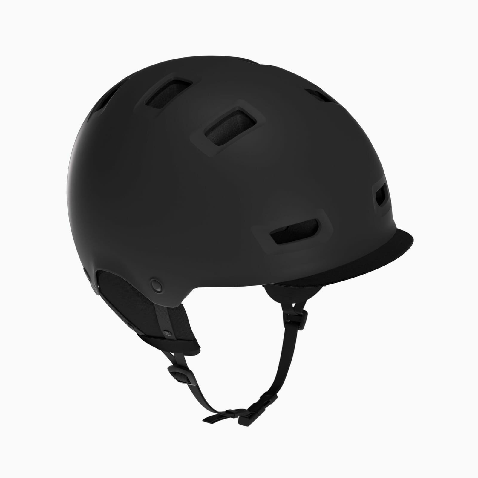 DECATHLON шлем защитный BTWIN 500 Orzeszek, черный, S/52-55 см