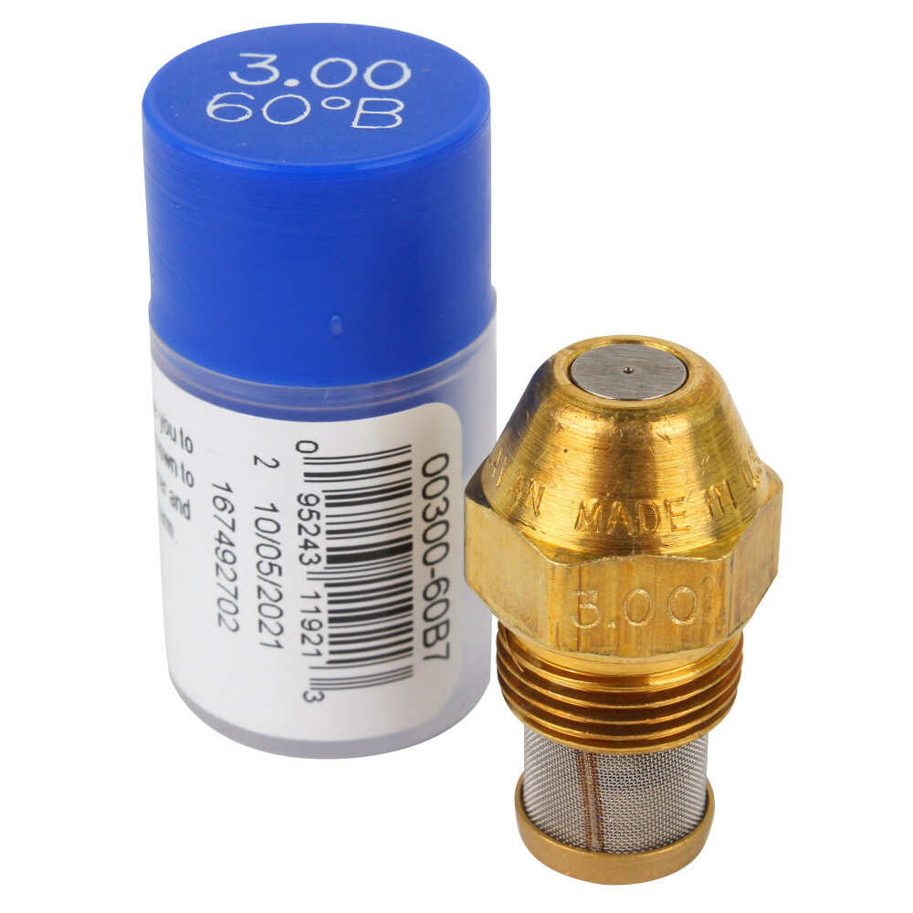 Форсунка Delavan 3.00GPH, 60B, 00300-60B7, В - образная форма распыла, угол 60 градусов, для дизеля — фото 1