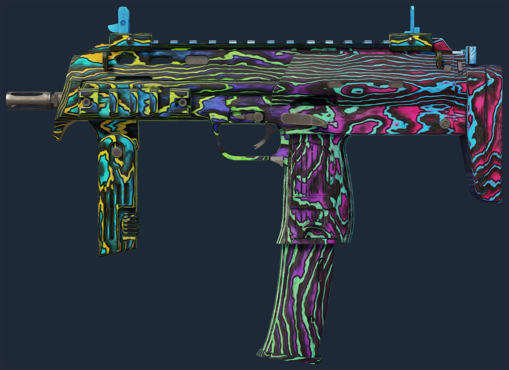 StatTrak™ MP7 | Неоновая фанера (Поношенное) Скины CS2 с быстрой автовыдачей steam trade