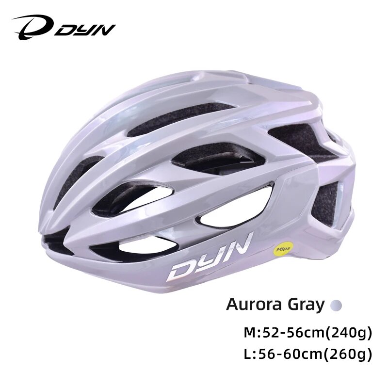 Велошлем DYN Aurora Gray, M(52-56cm), серый