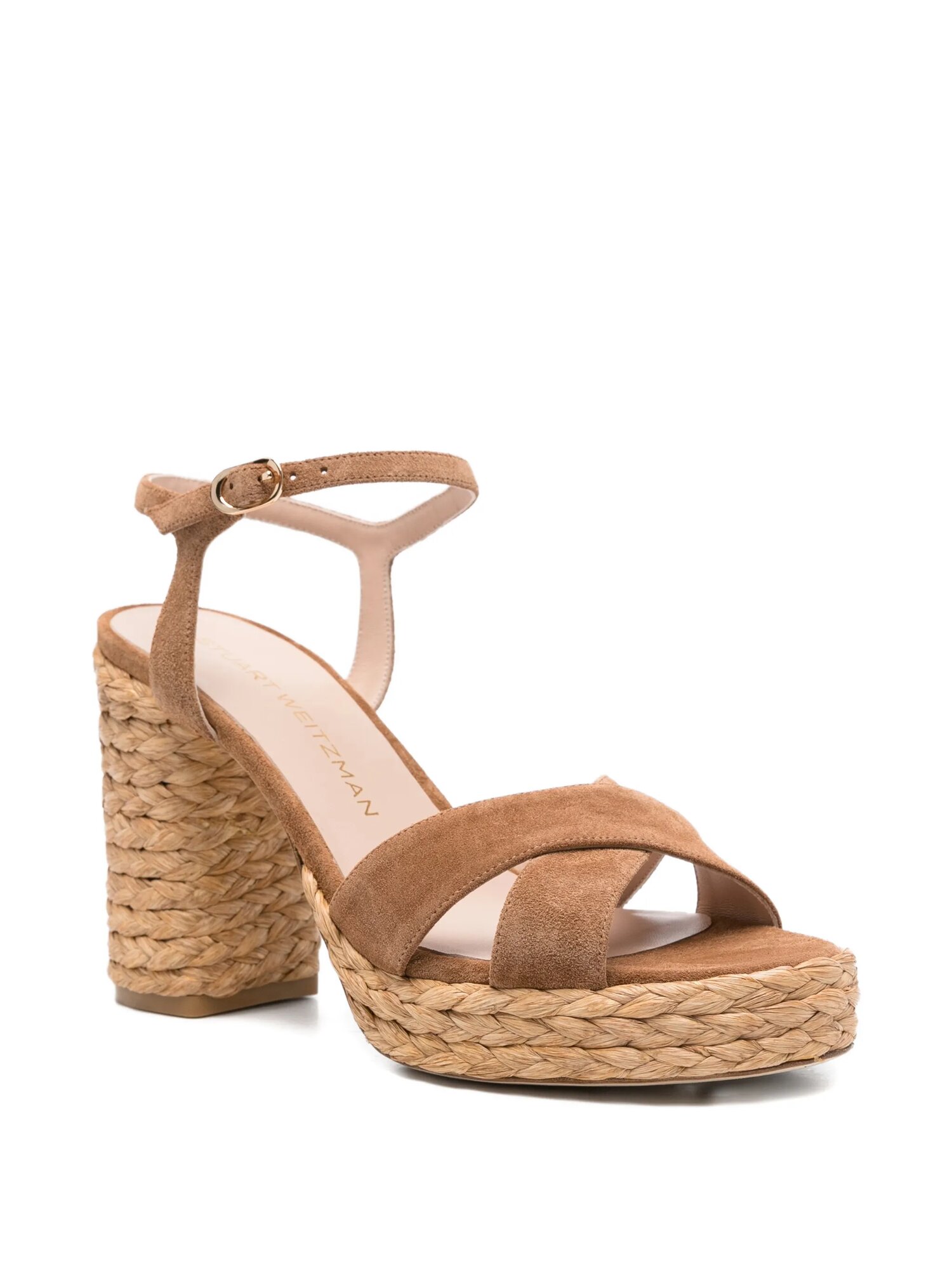 Босоножки Stuart Weitzman Suede sandals, размер 38.5, разноцветный — фото 1