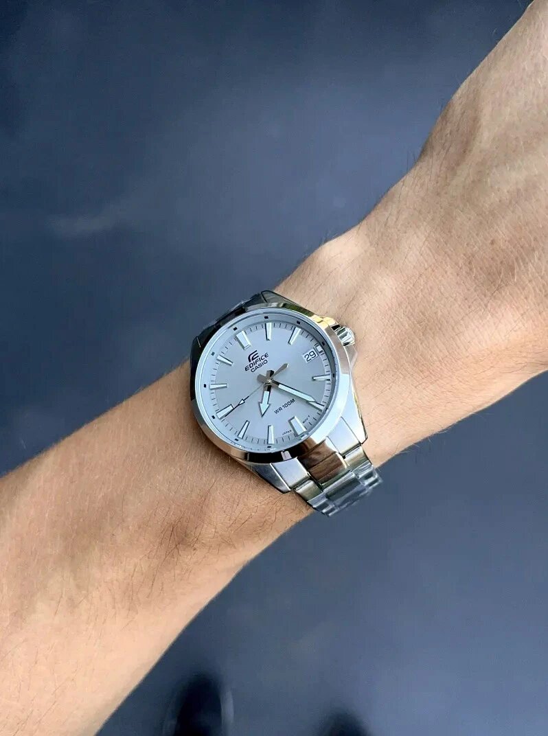 Наручные часы CASIO, серебряный, серый — фото 1