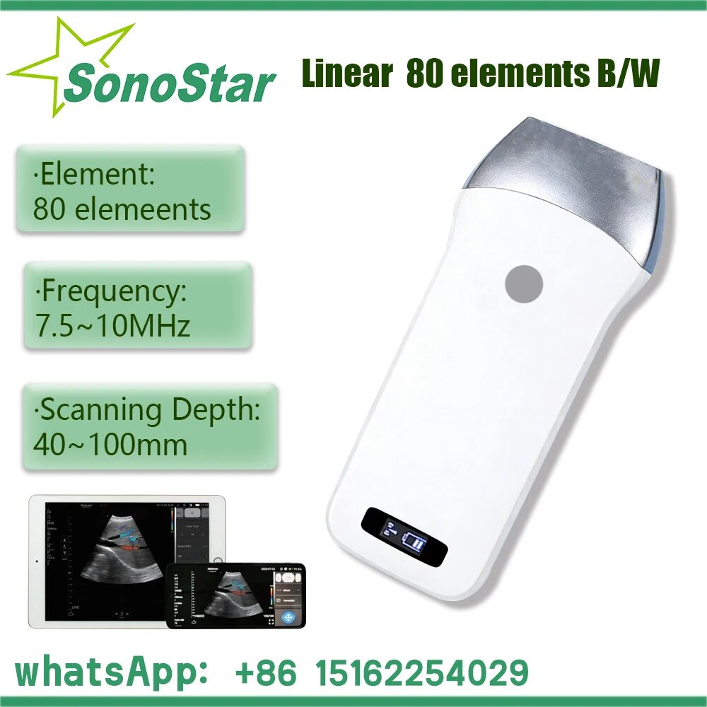 Портативный беспроводной ультразвуковой сканер GZSNX OL care linear 128element