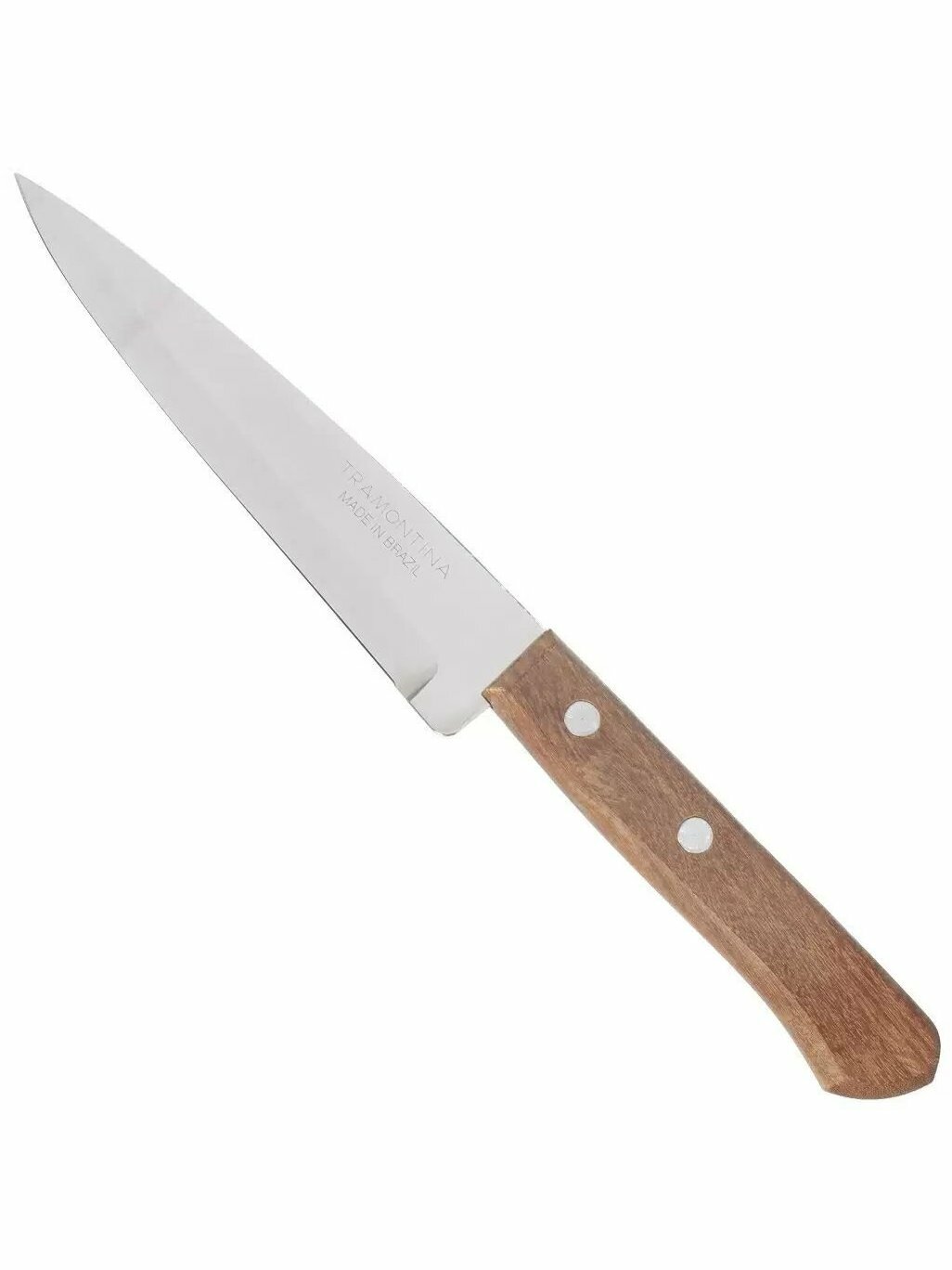 Нож кухонный Tramontina Universal, шеф-нож 12.5 см, нержавеющая сталь, деревянная рукоятка, Бразилия, 22902/005-TR