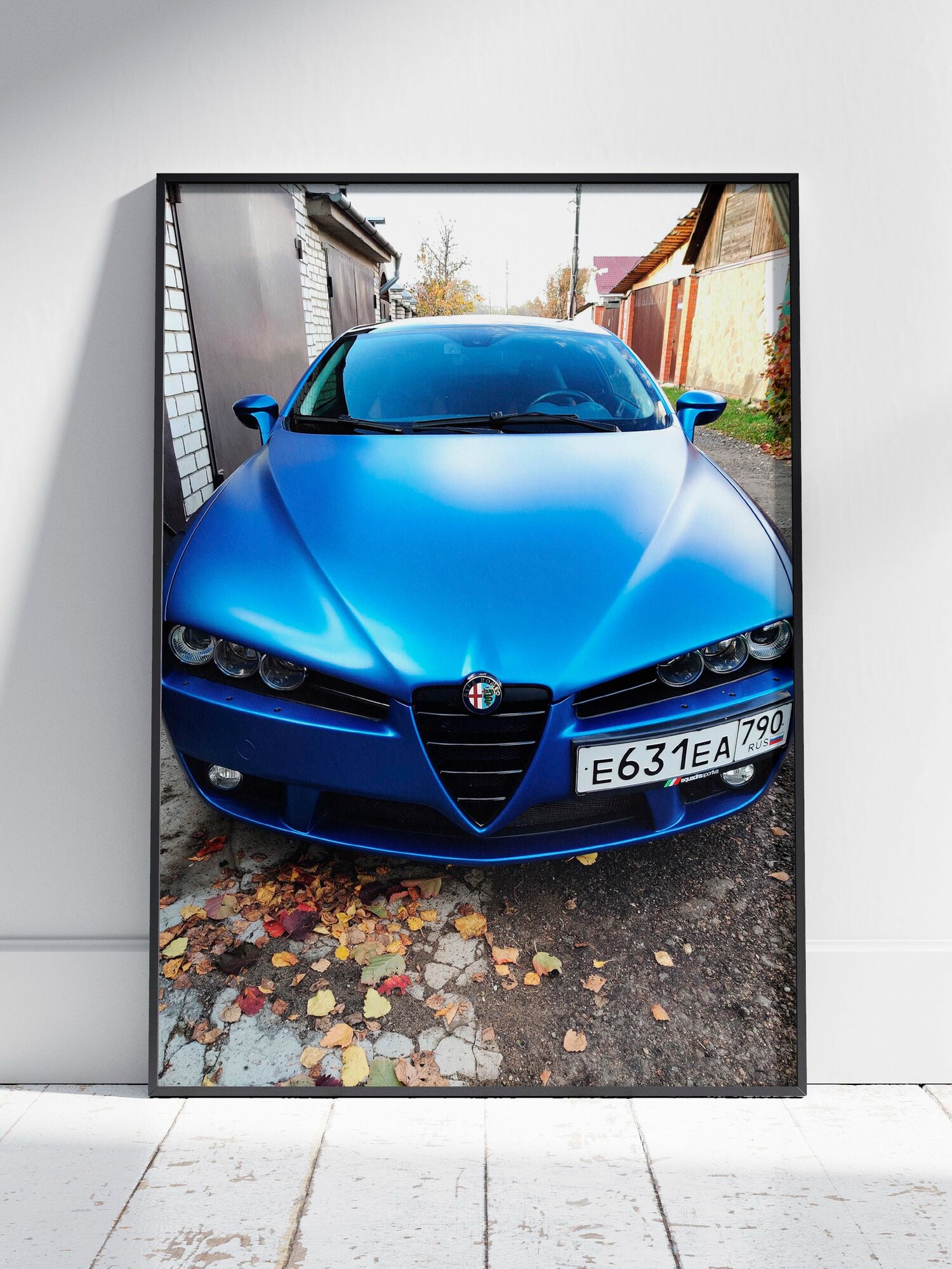 Плакат на стену для интерьера Легенды Авто (Альфа Ромео Брера - Alfa Romeo Brera 2) - Постер по машине формата A4 (21x30 см)