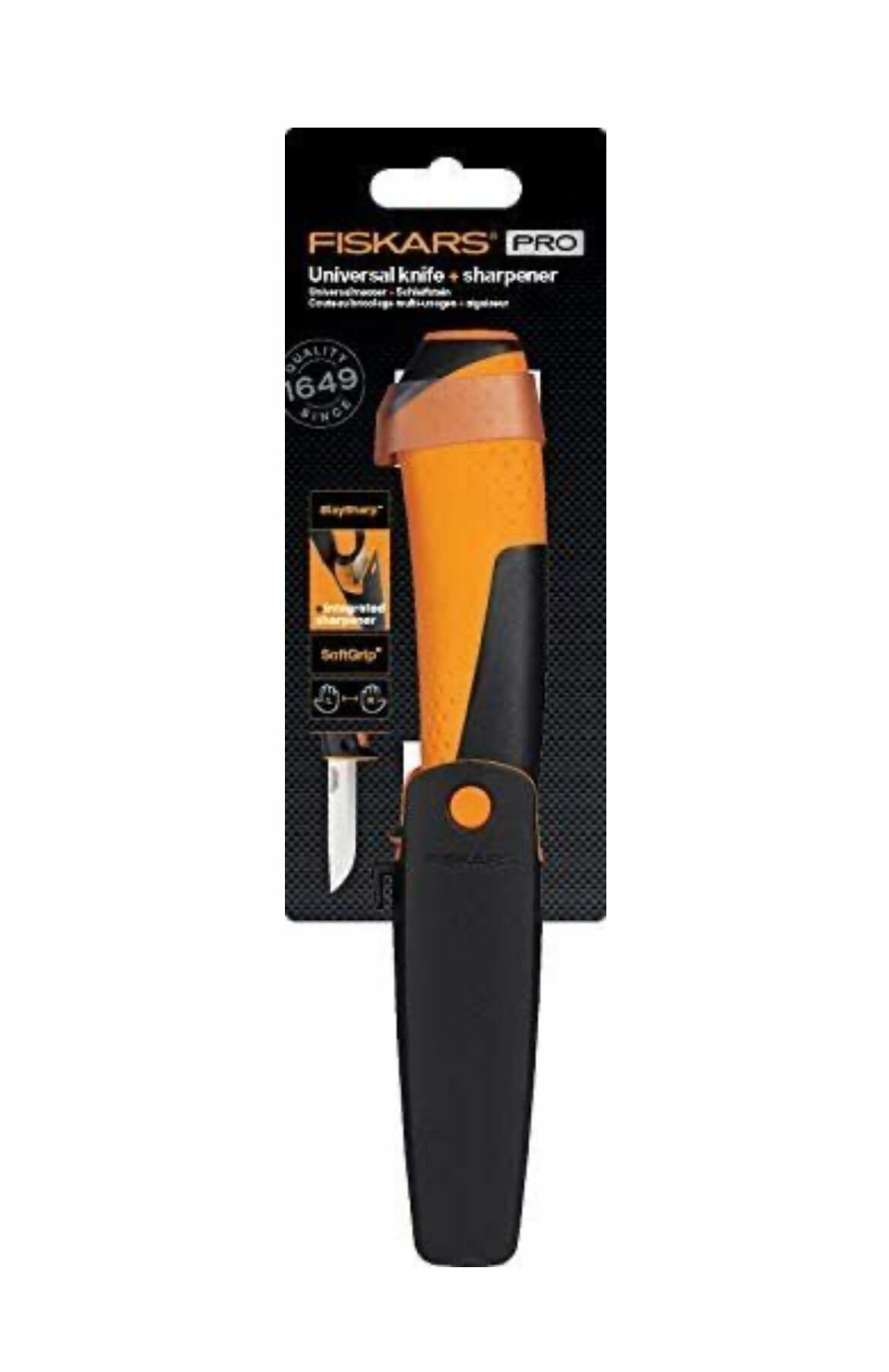 Универсальный нож с точилкой Fiskars StaySharp (1023618)