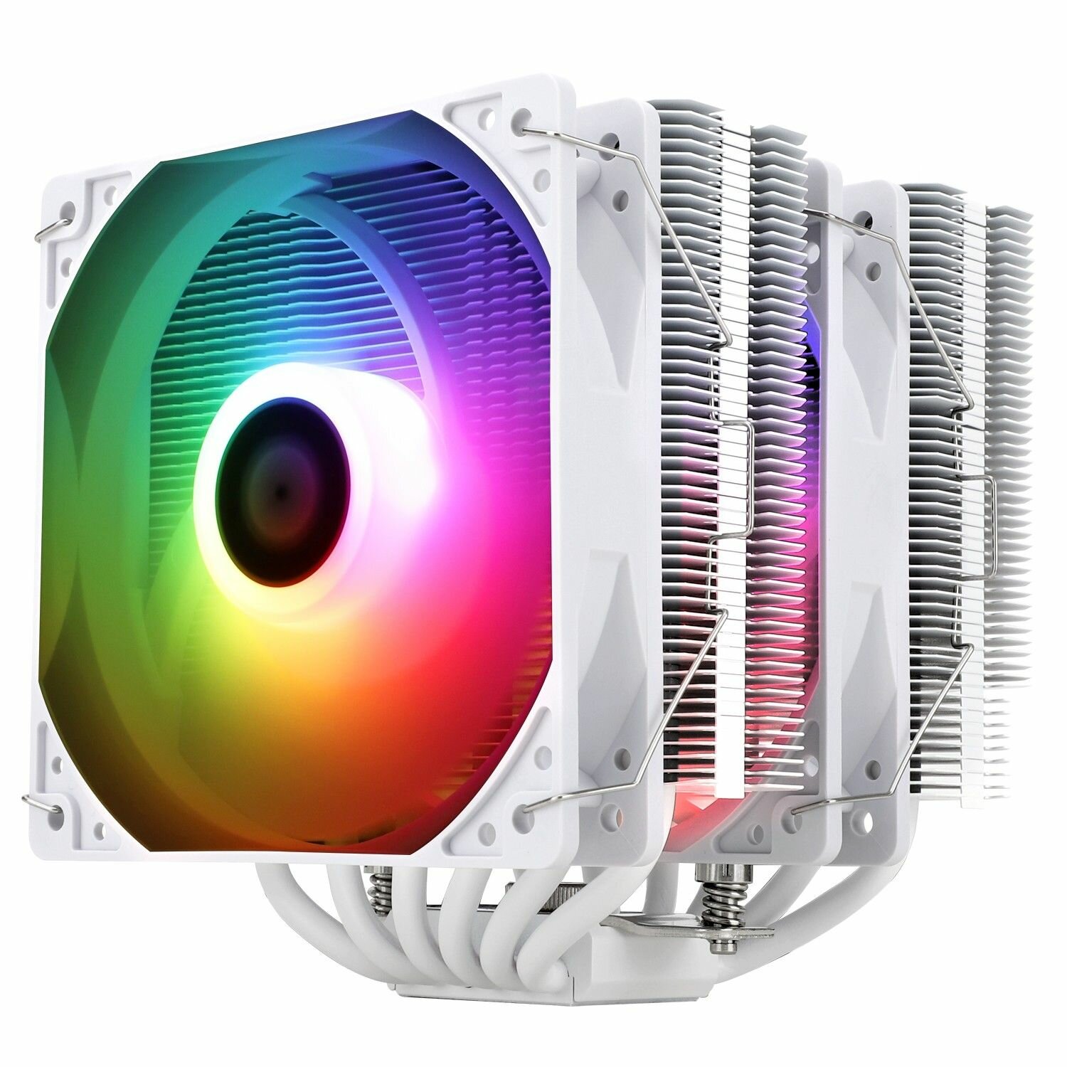 Thermalright Вентиляторы Кулер Peerless Assassin 120 SE White ARGB LGA115X 1200 1700 AM4 AM5 Dual Tower, 2x120mm ARGB PWM Fan, медное основание, 6 тепл. трубок 6мм TRPA120SEAW