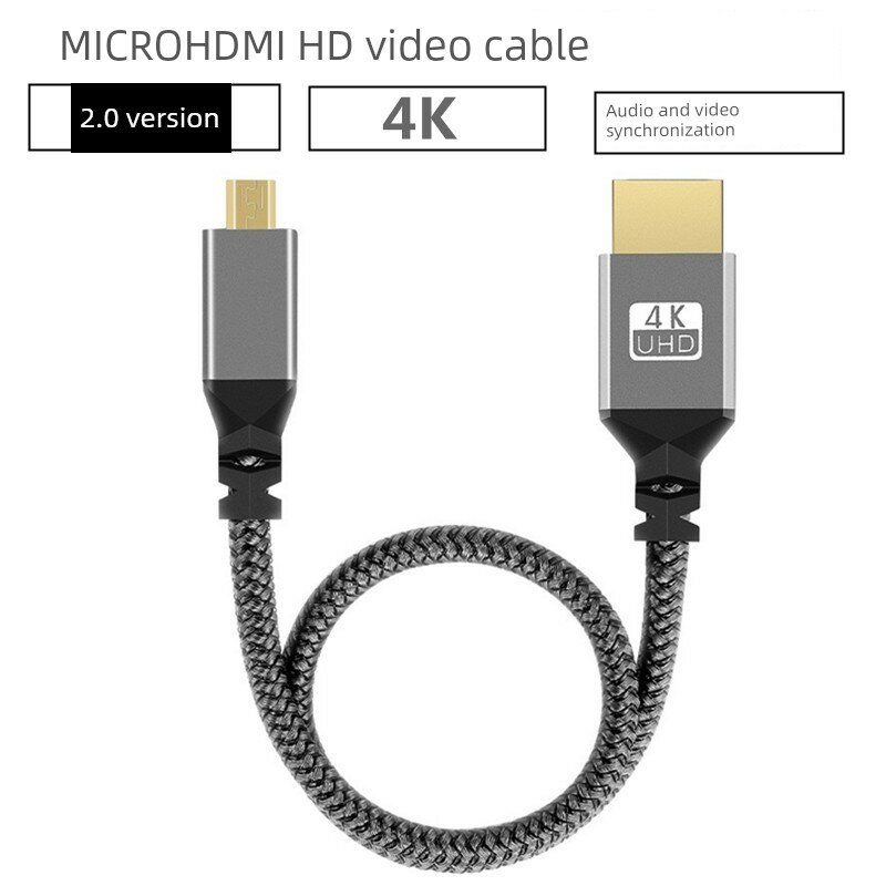 Мини-мини-HDMI-HDMI-кабель для камеры, видеоадаптер, микро-микро-планшет 2,0, видеокарта 4K Микрокабель 2. Версия 0 4К
