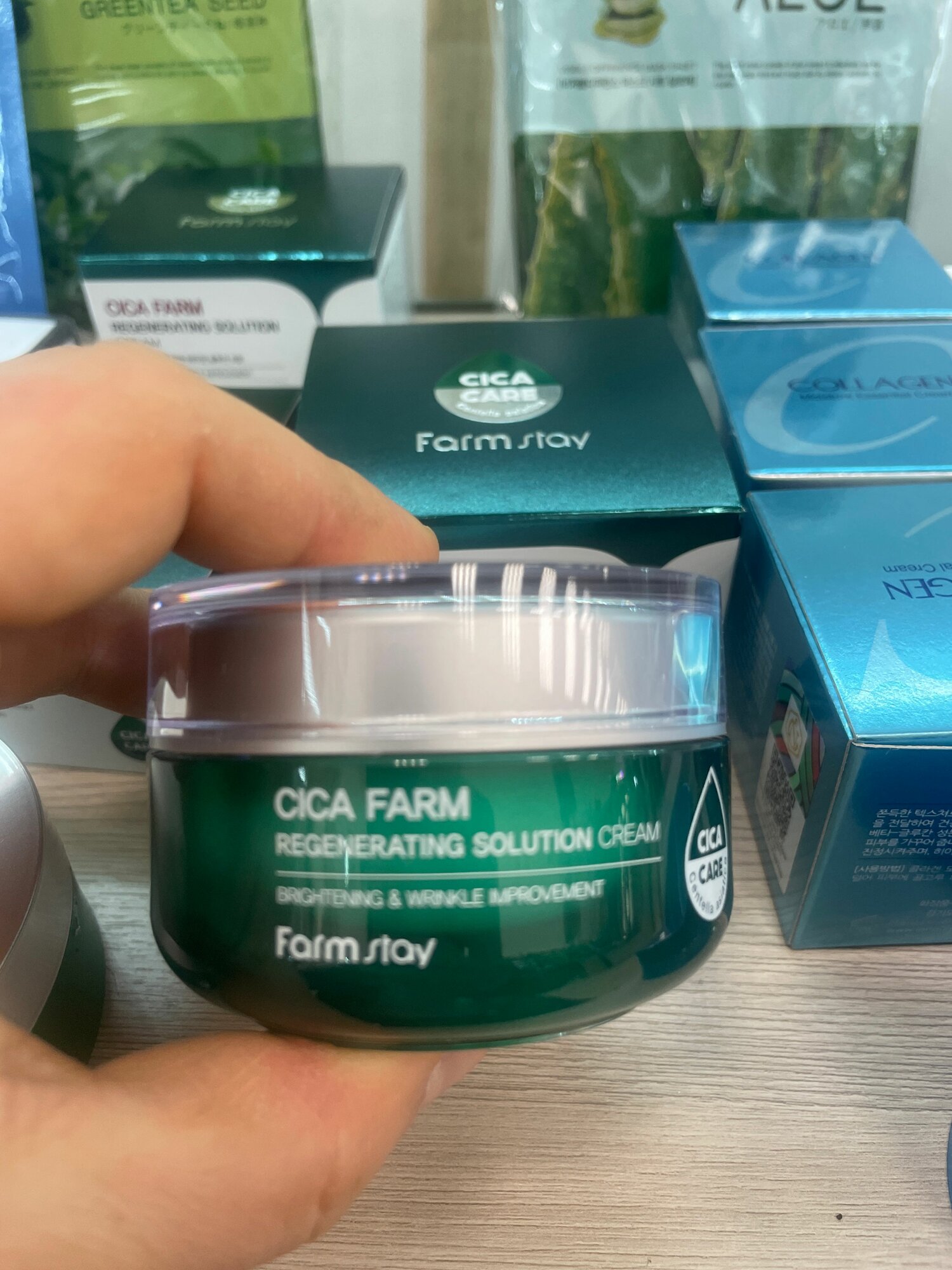Cica Farm Regenerating Solution Cream FarmStay корейский восстанавливающий крем для лица