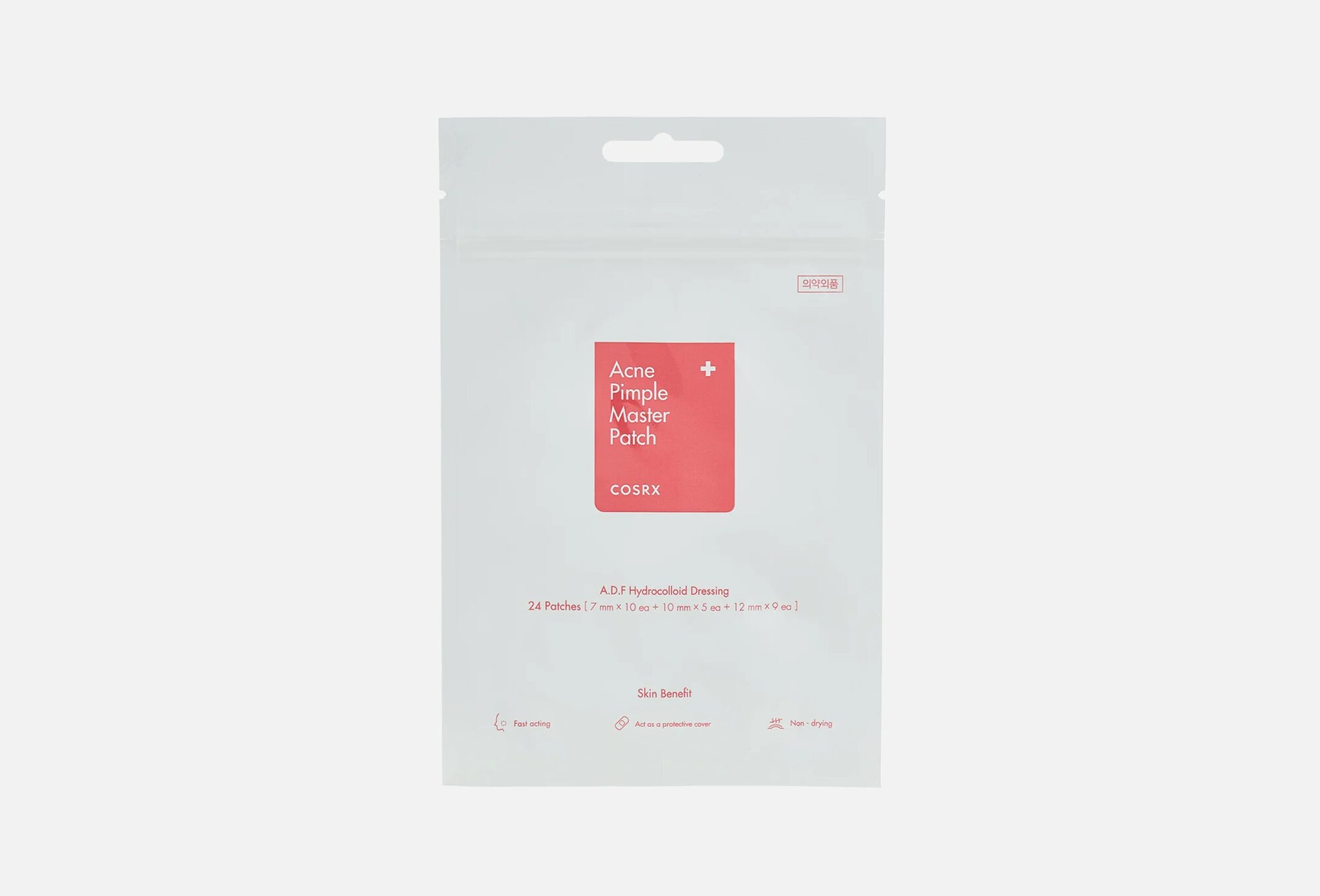 Стикеры локальные от прыщей COSRX Acne Pimple Master Patch, 24 патча разных размеров