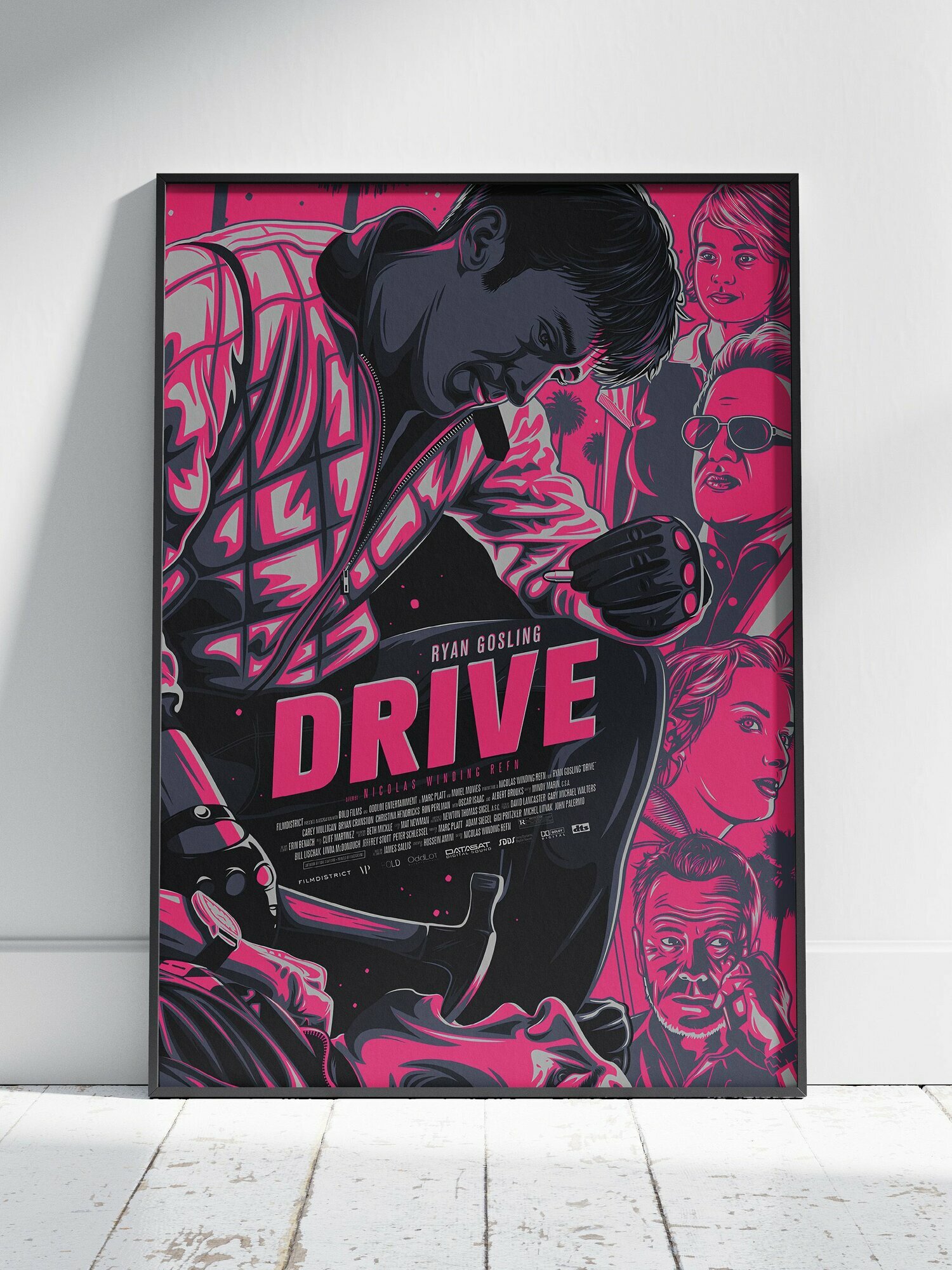 Плакат на стену для интерьера Драйв (Drive 4) - Постер по фильму кино формата А3 (30x42 см)