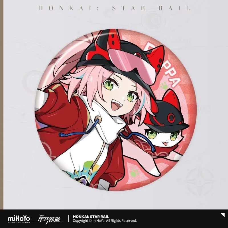 Значок Honkai: Star Rail Rappa, розовый
