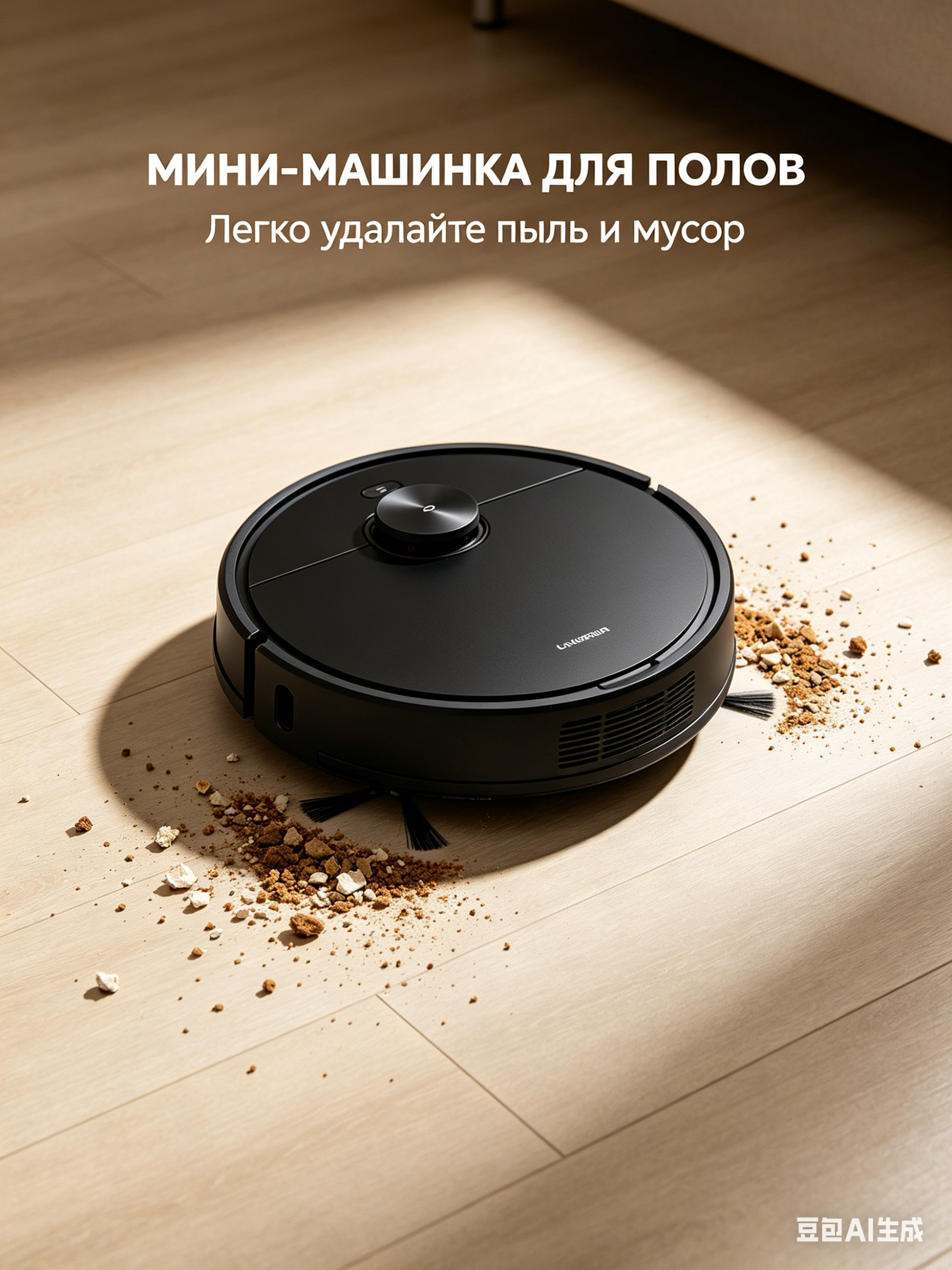 Робот-пылесос 3 в 1 для подметания и влажной уборки полов smart sweeping robot