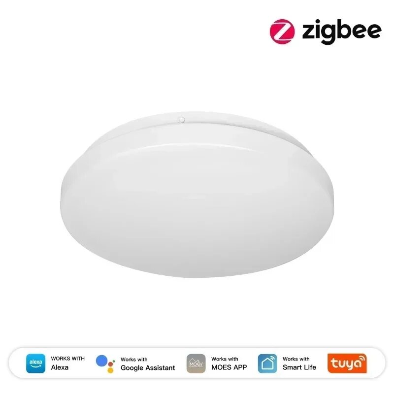 MOES Tuya Zigbee Умная потолочная светодиодная лампа