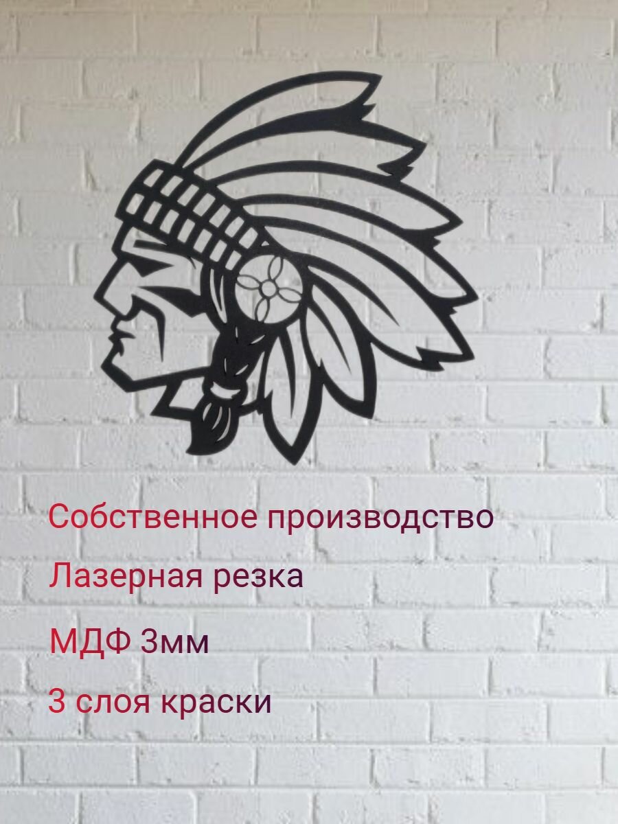 Пано "Индеец Майя", декор для дома — фото 1