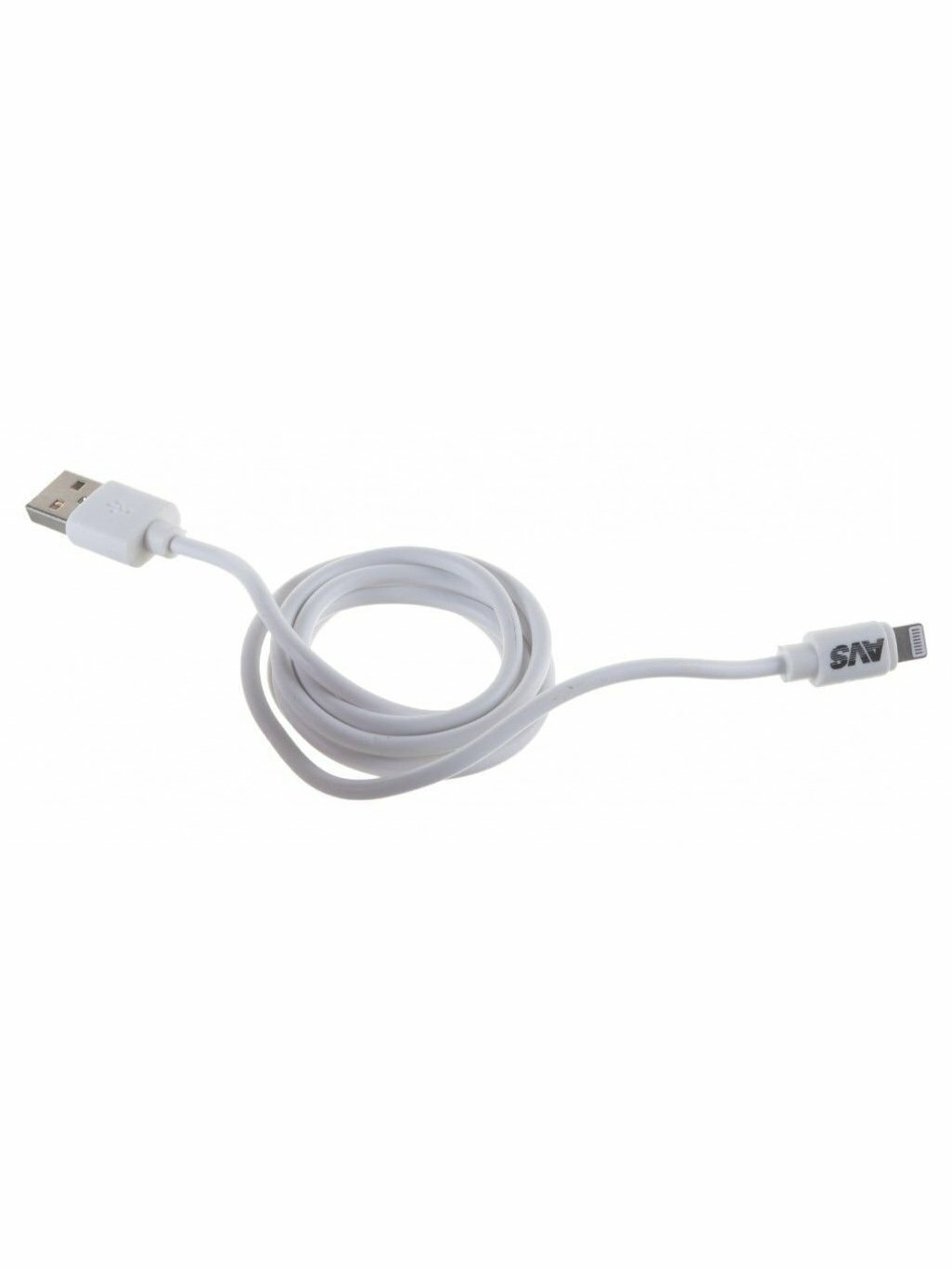 Кабель USB, AVS, IP-51, Apple Lightning, 1 м, белый, A78041S