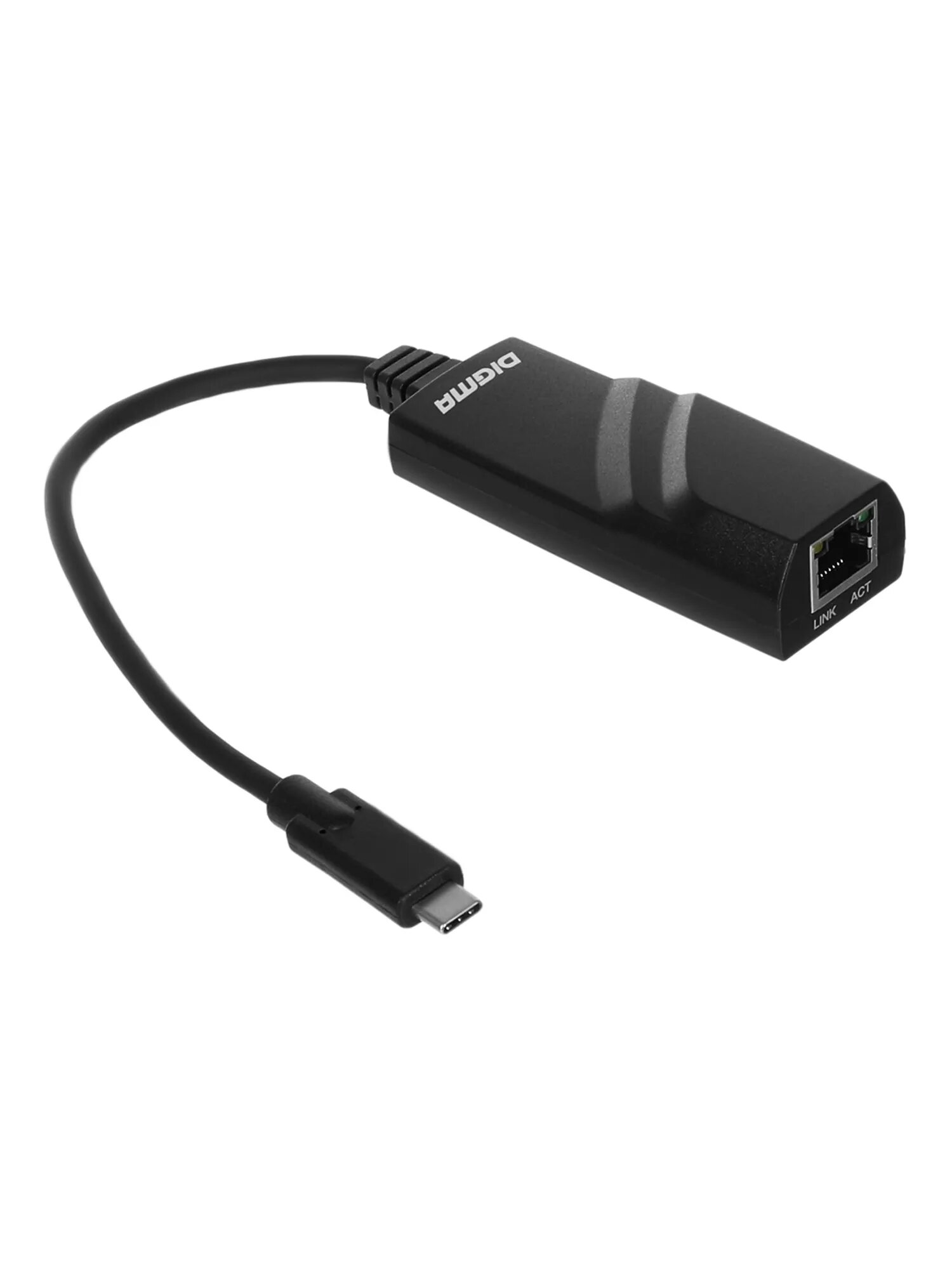 Сетевой адаптер DIGMA D-USBC-LAN1000 Gigabit Ethernet, USB Type-C, 1000 Мбит/сек