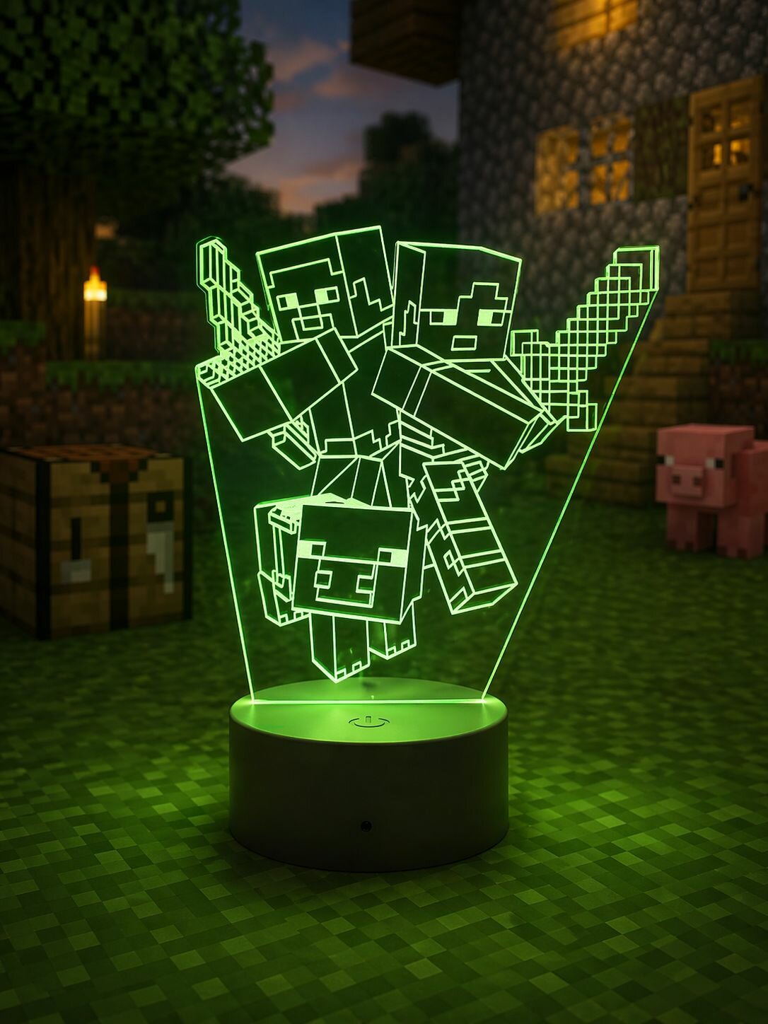 3D-Светильник майнкрафт minecraft