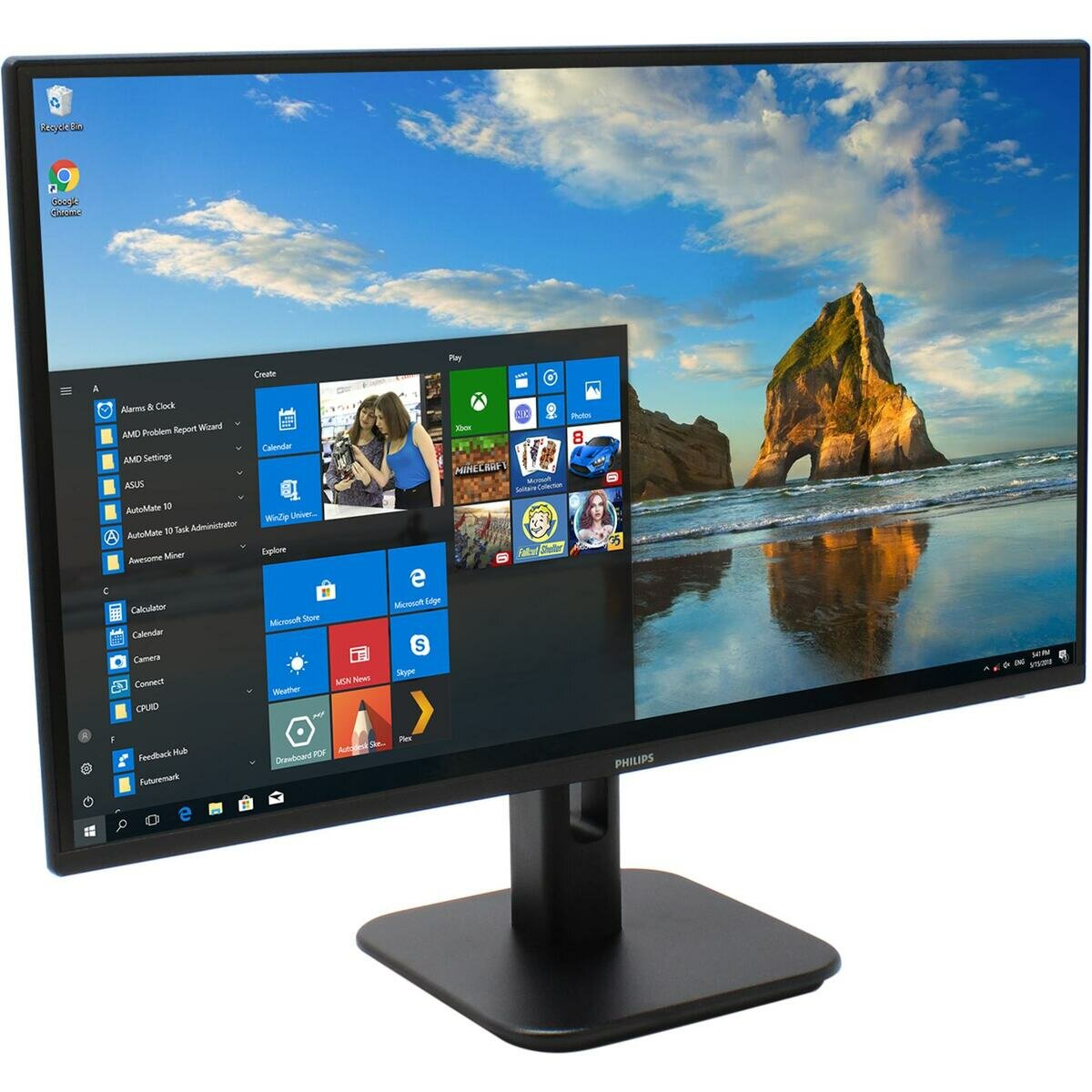23.8" ЖК монитор PHILIPS 24E1N2100A/60 (LCD, 1920x1080, D-Sub, HDMI)