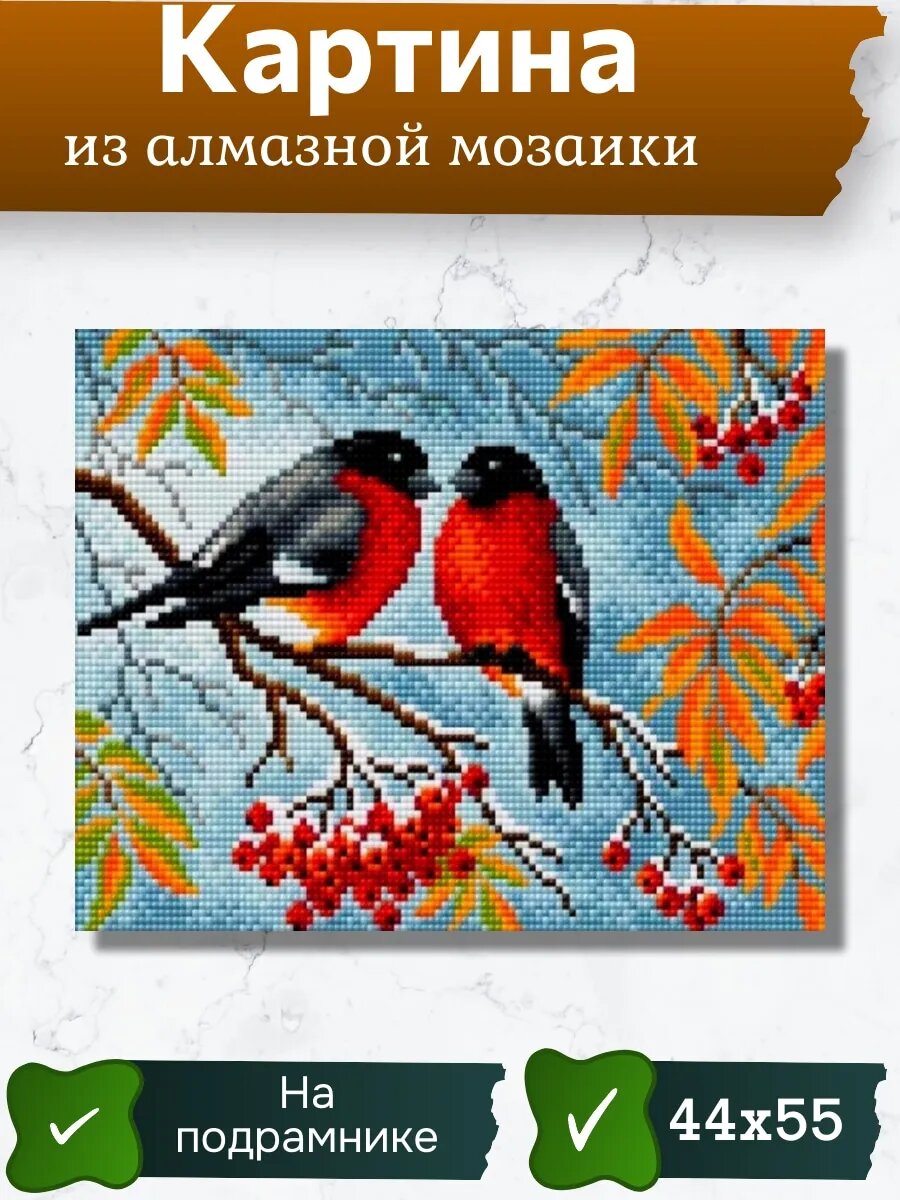 Алмазная мозаика на подрамнике 44х55