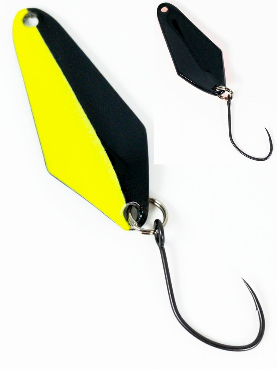 Блесна колебалка Зябликов Ромбик 3.2cм. 1.3гр fluo