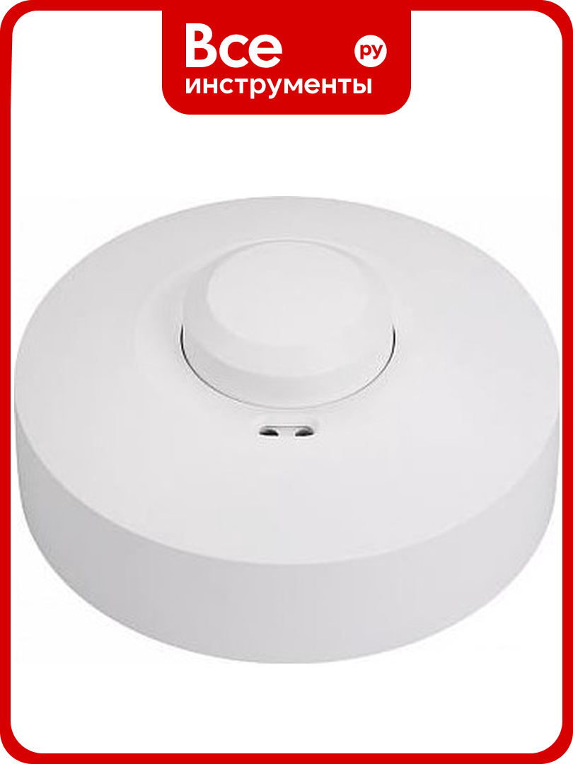 Датчик движения Arlight PRIME-MW-SURFACE-R94-300W 0 273851 микроволновой тип, настенно‑потолочный монтаж, белый корпус