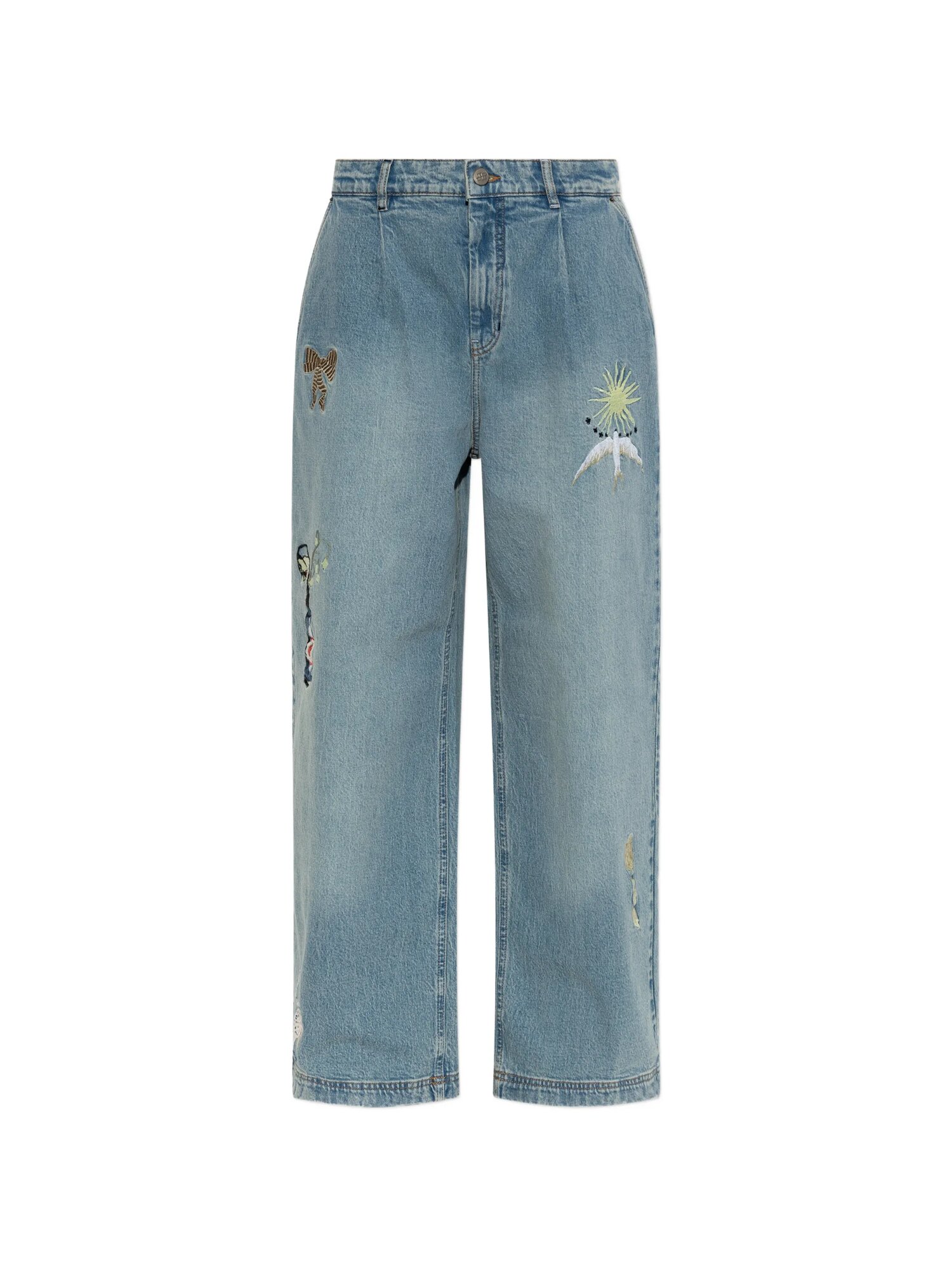Джинсы Brali embroidered wide-leg jeans 