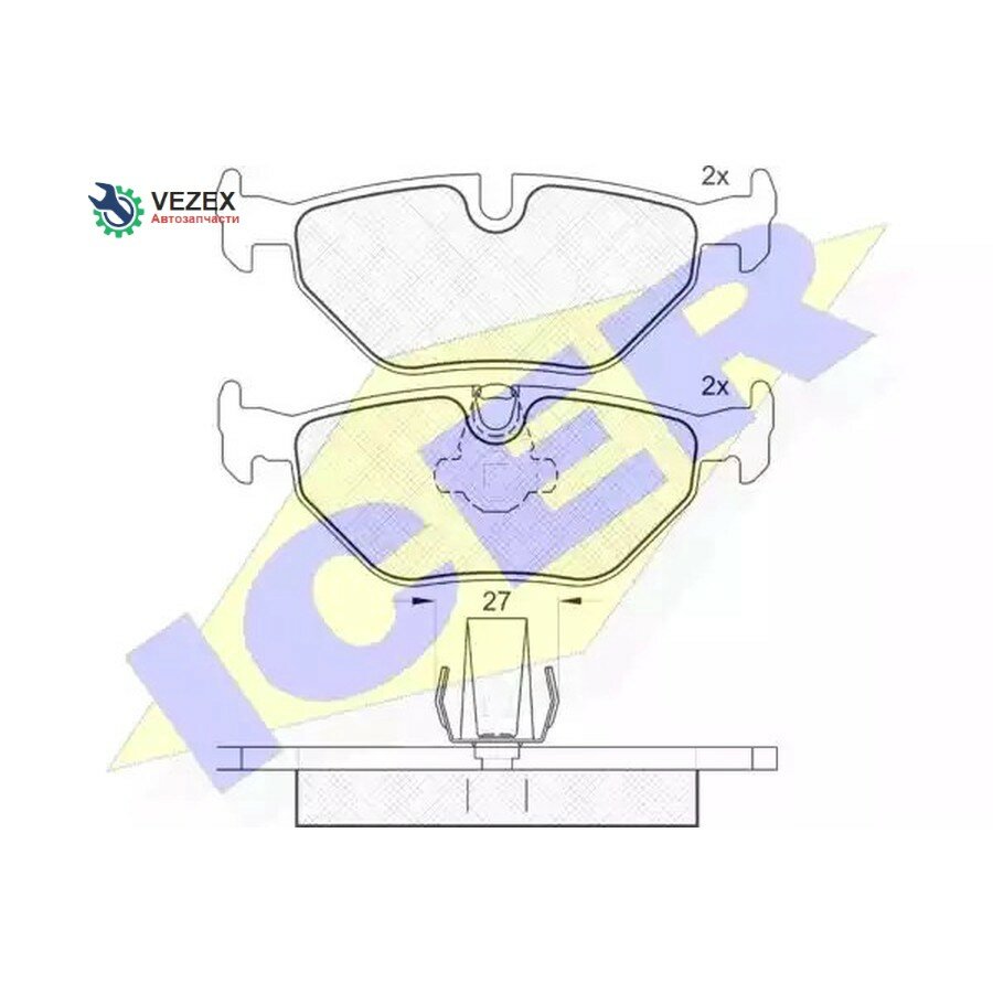 ICER 181141 Тормозные колодки